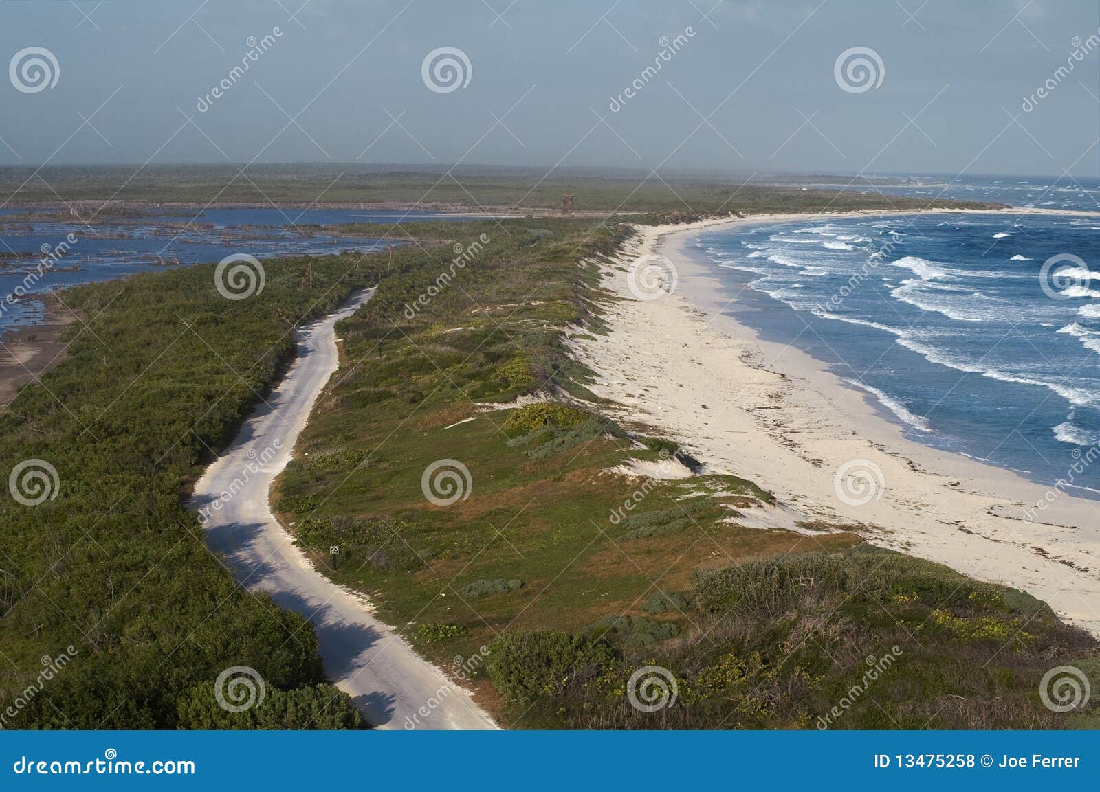 Punta Sur Lighthouse Lookout Stock Photo - Image of waves, ecological ...