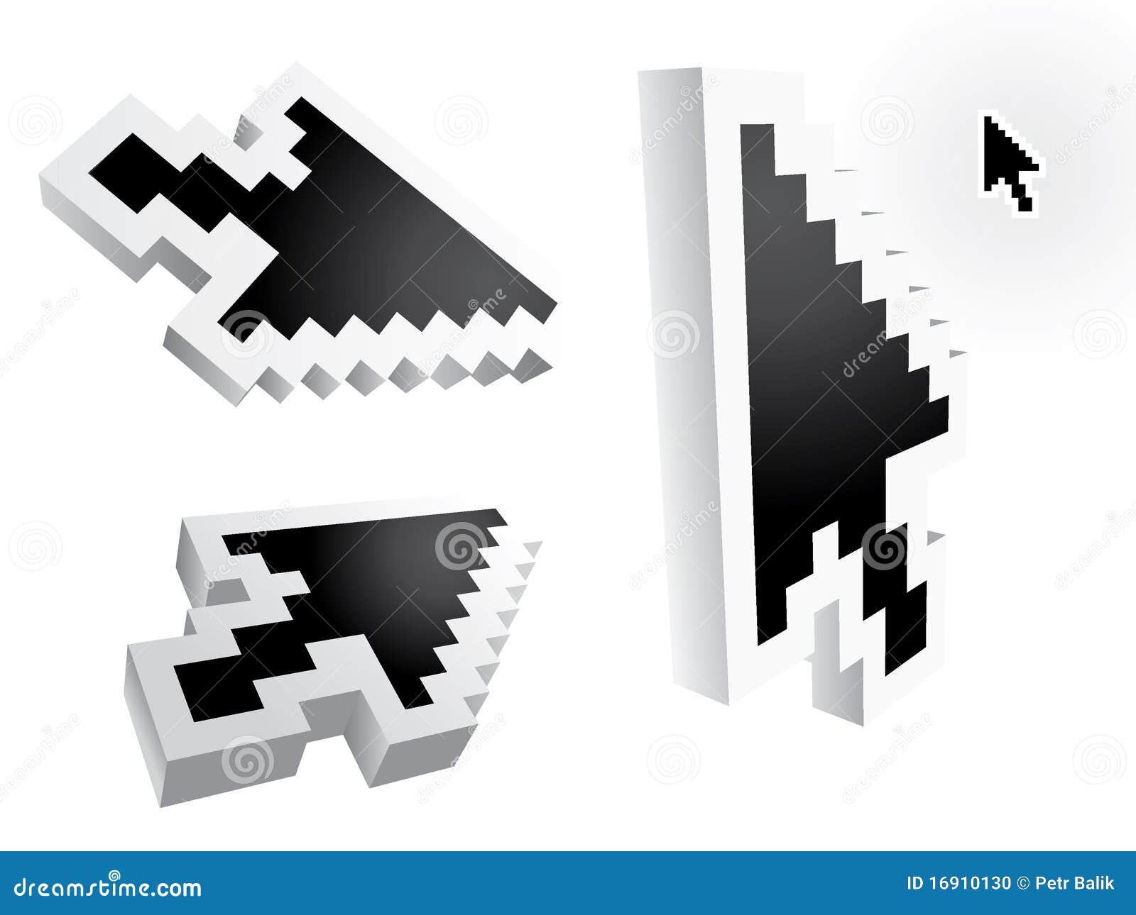 Puntatori a Freccia Del Mouse Illustrazione di Stock - Illustrazione di ...