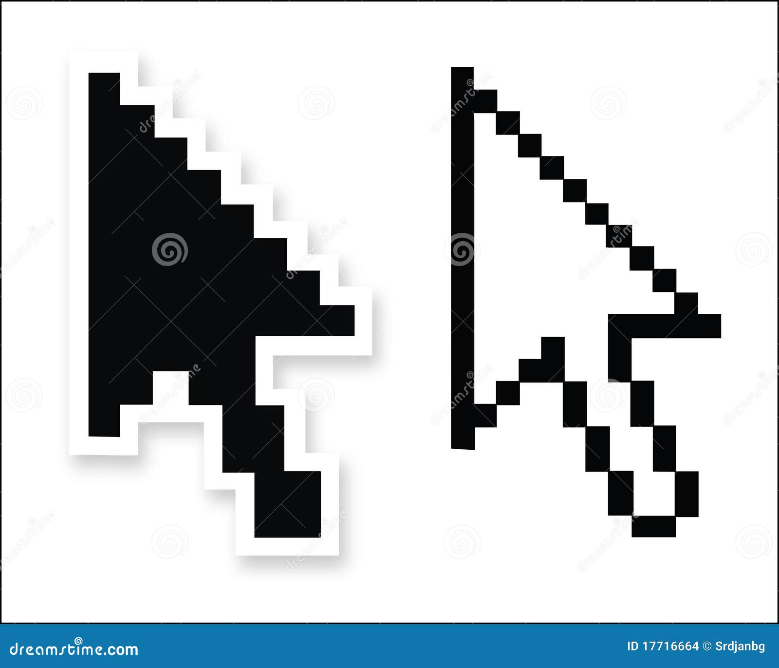 Puntatori a Freccia Del Mouse Di Vettore Illustrazione Vettoriale ...