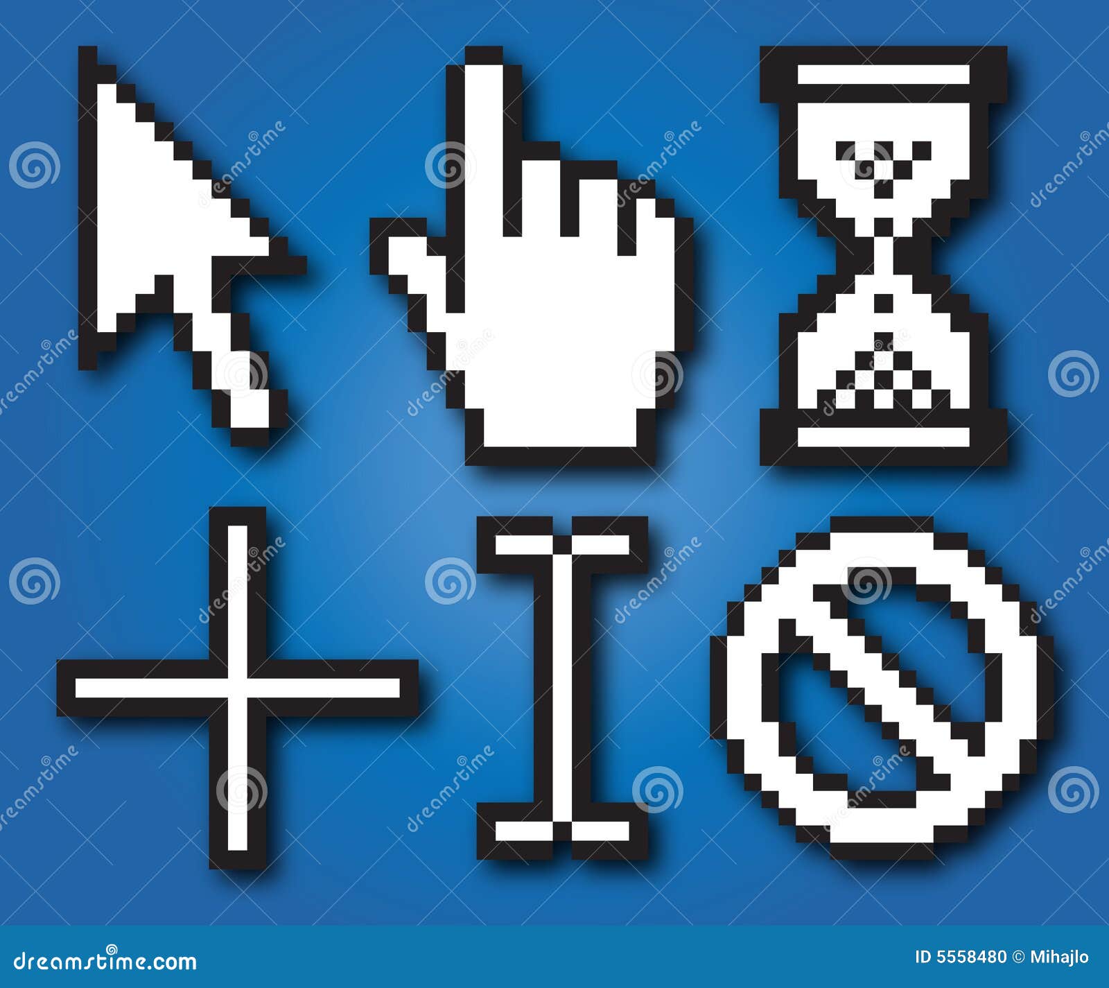 Punteros De Ratón Del Vector Ilustración del Vector - Ilustración de ...