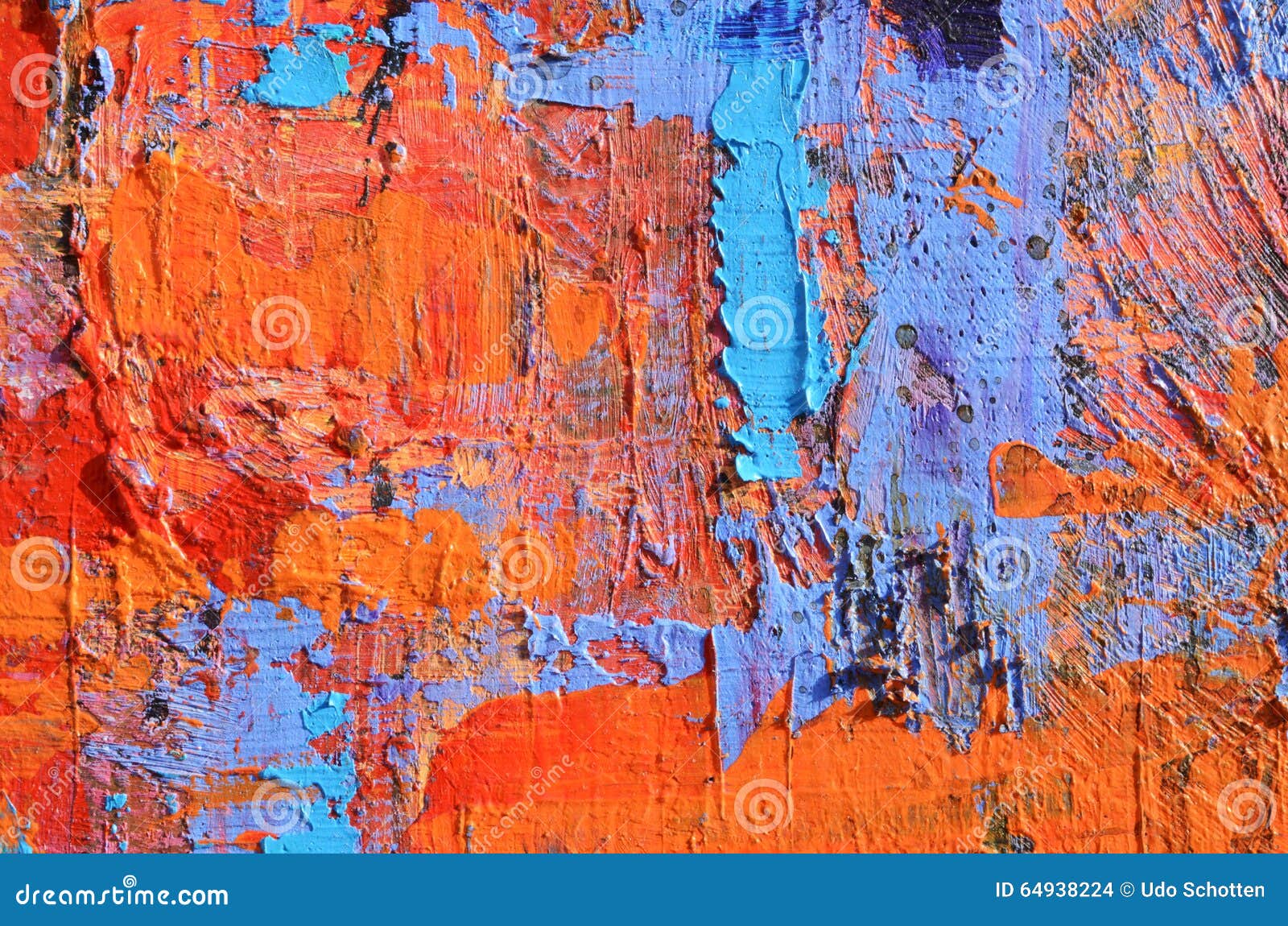 Punti Di Colore in Arancio Ed in Blu Fotografia Stock - Immagine di ...