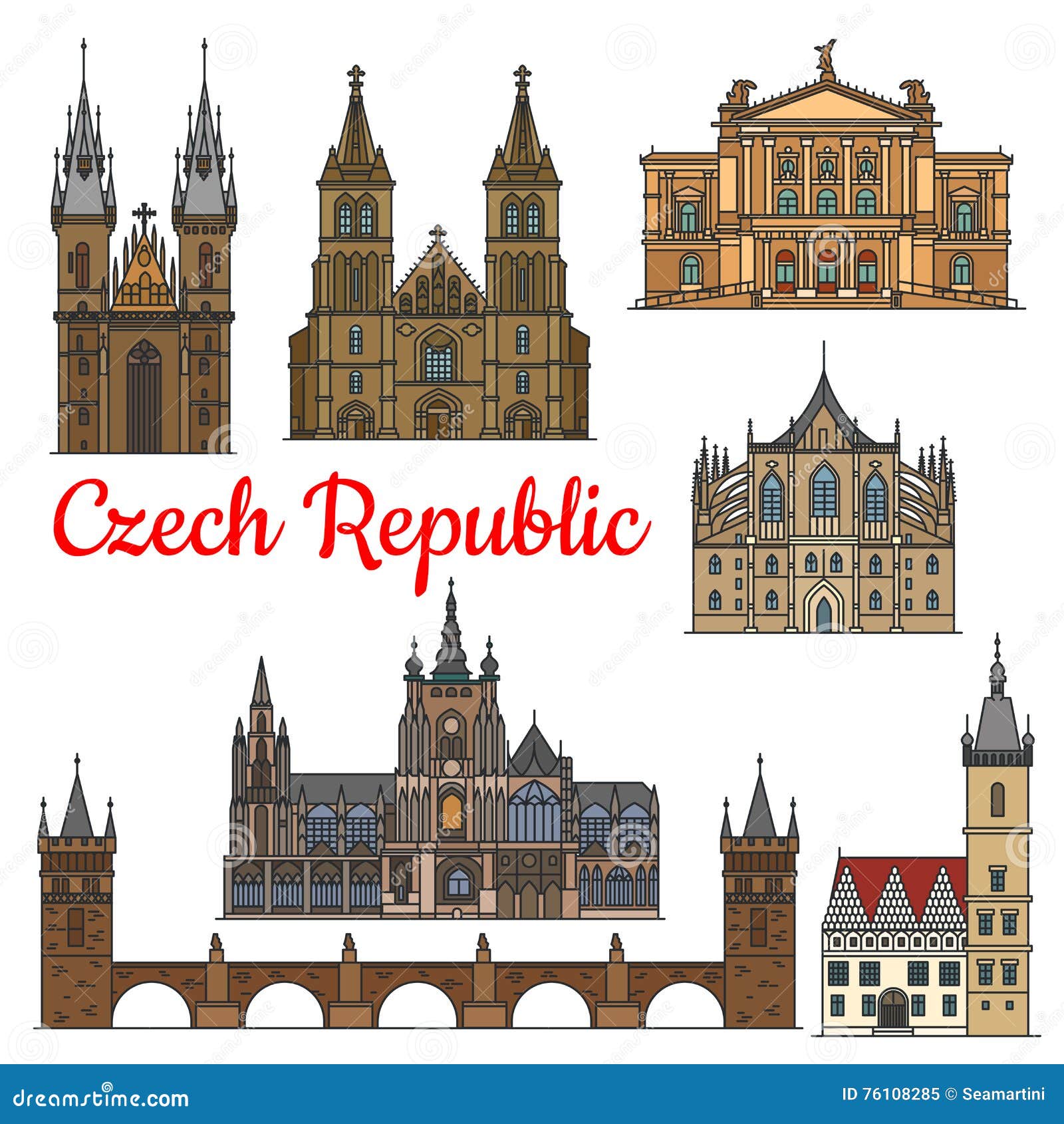 Punti Di Riferimento Di Viaggio E Monumenti Della Repubblica Ceca ...