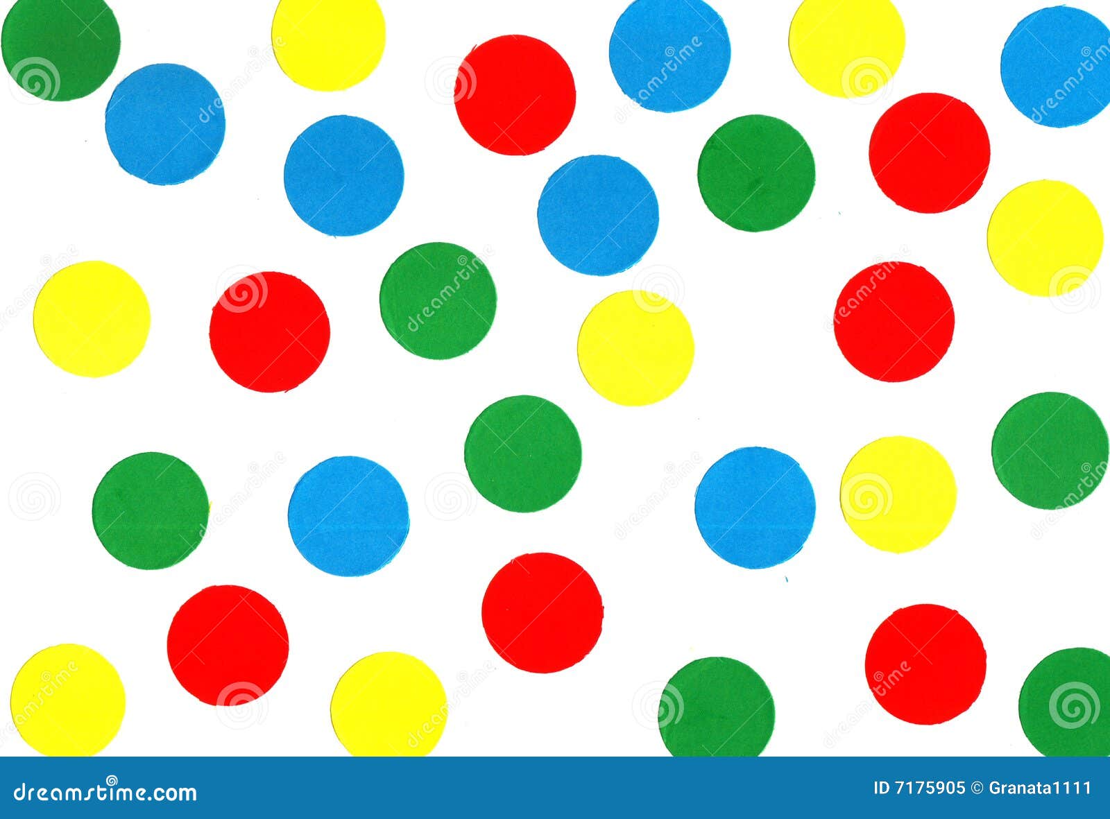 Puntini colorati immagine stock. Immagine di giallo, cerchi - 7175905