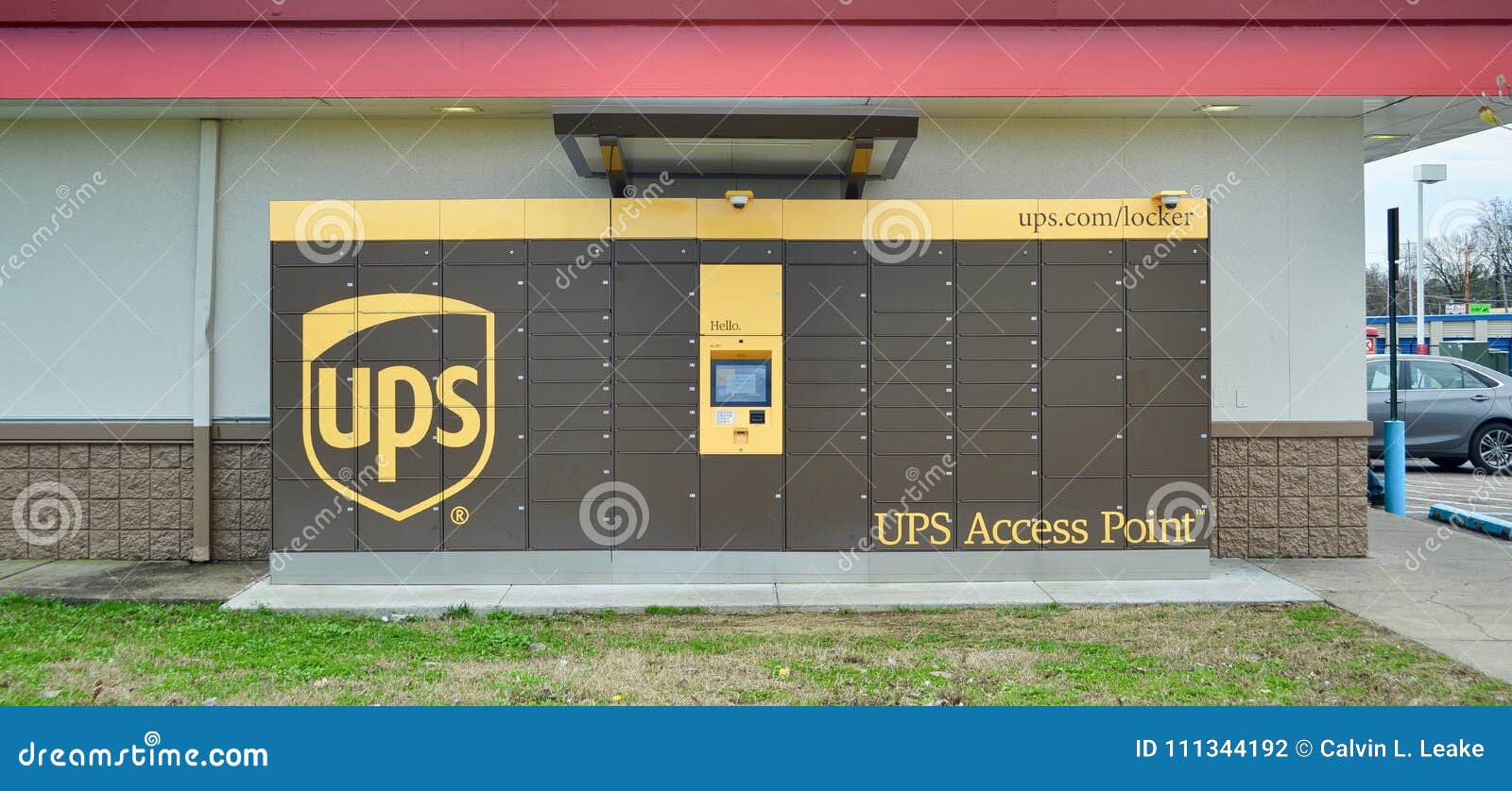 Punto de acceso de UPS fotografía editorial. Imagen de transporte ...