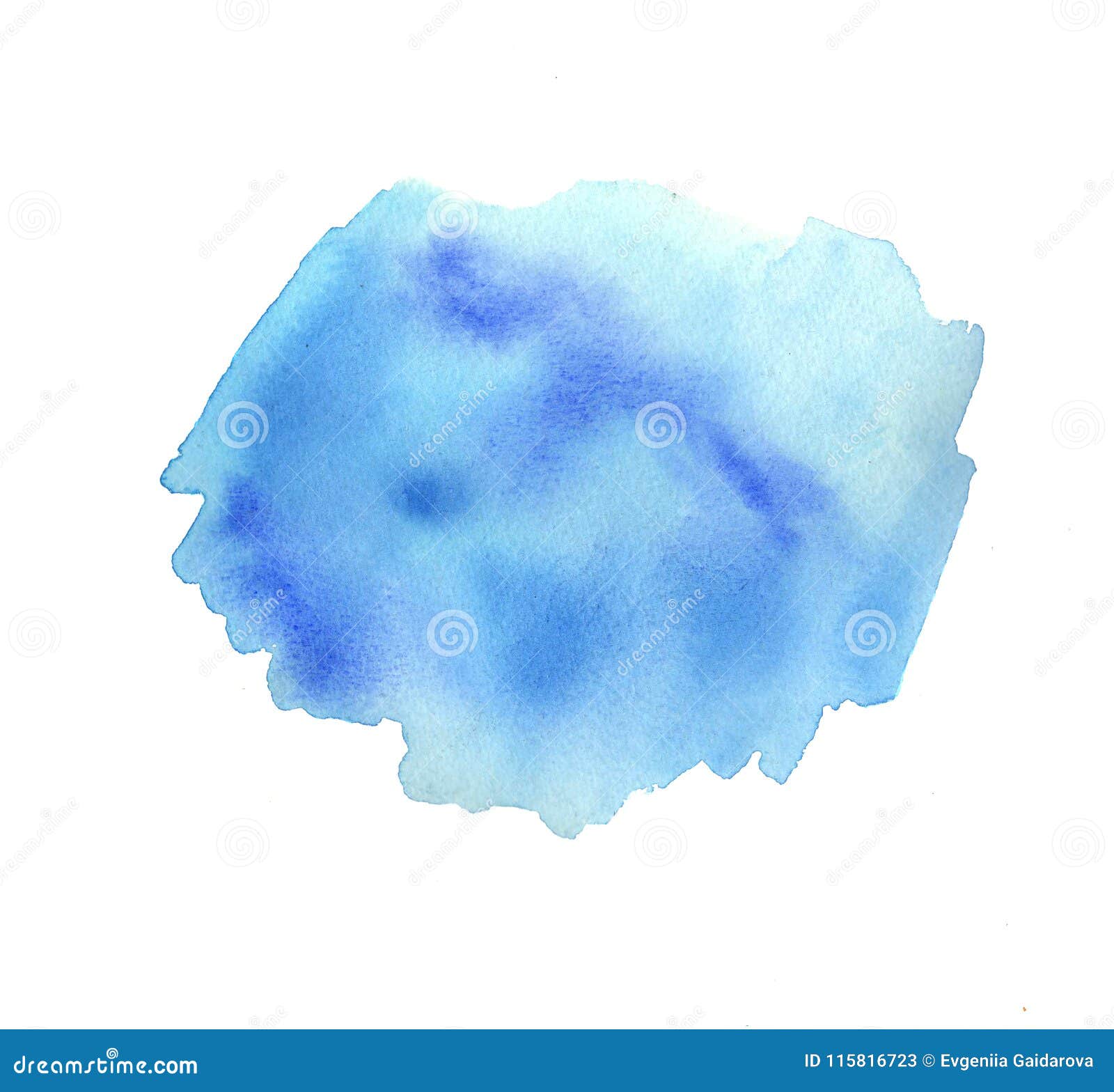 Punto De La Acuarela Azul Claro Imagen de archivo - Imagen de acuarela ...