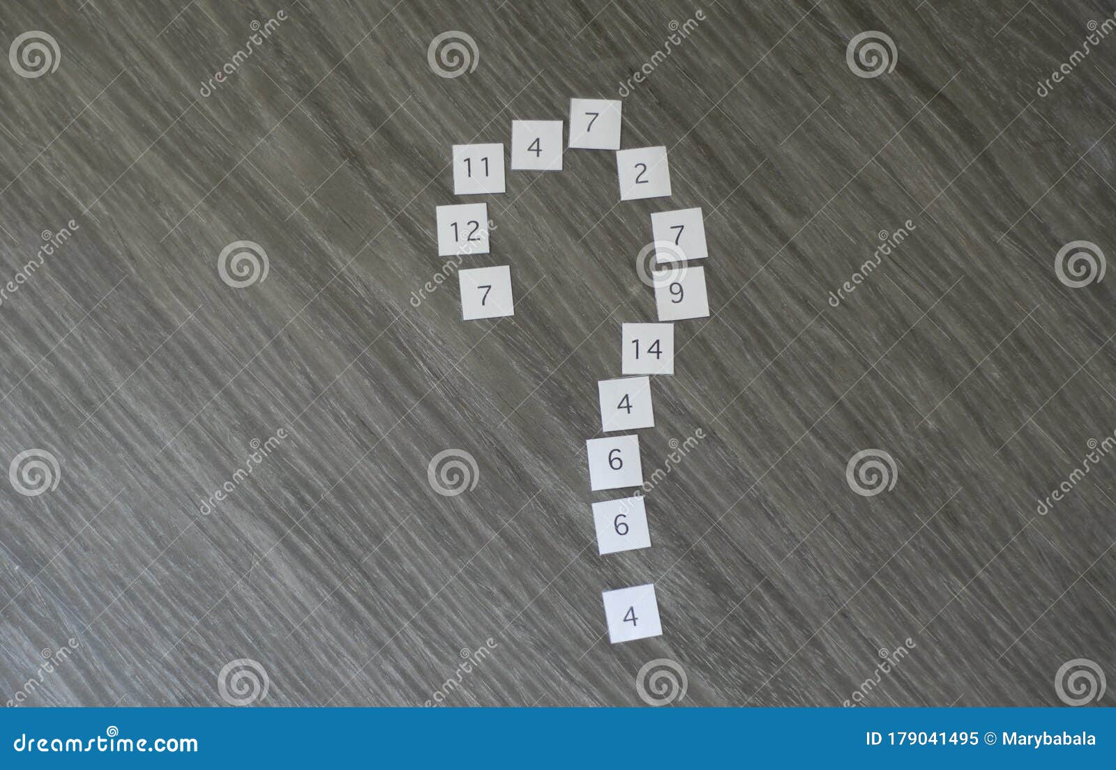 Question Mark with Numbers Tiles Stock Image - Image of abstract ...