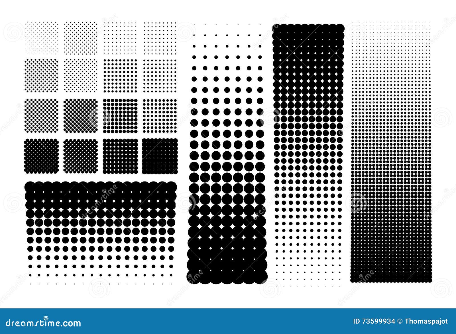 Puntos de los tonos medios ilustración del vector. Ilustración de tinta ...