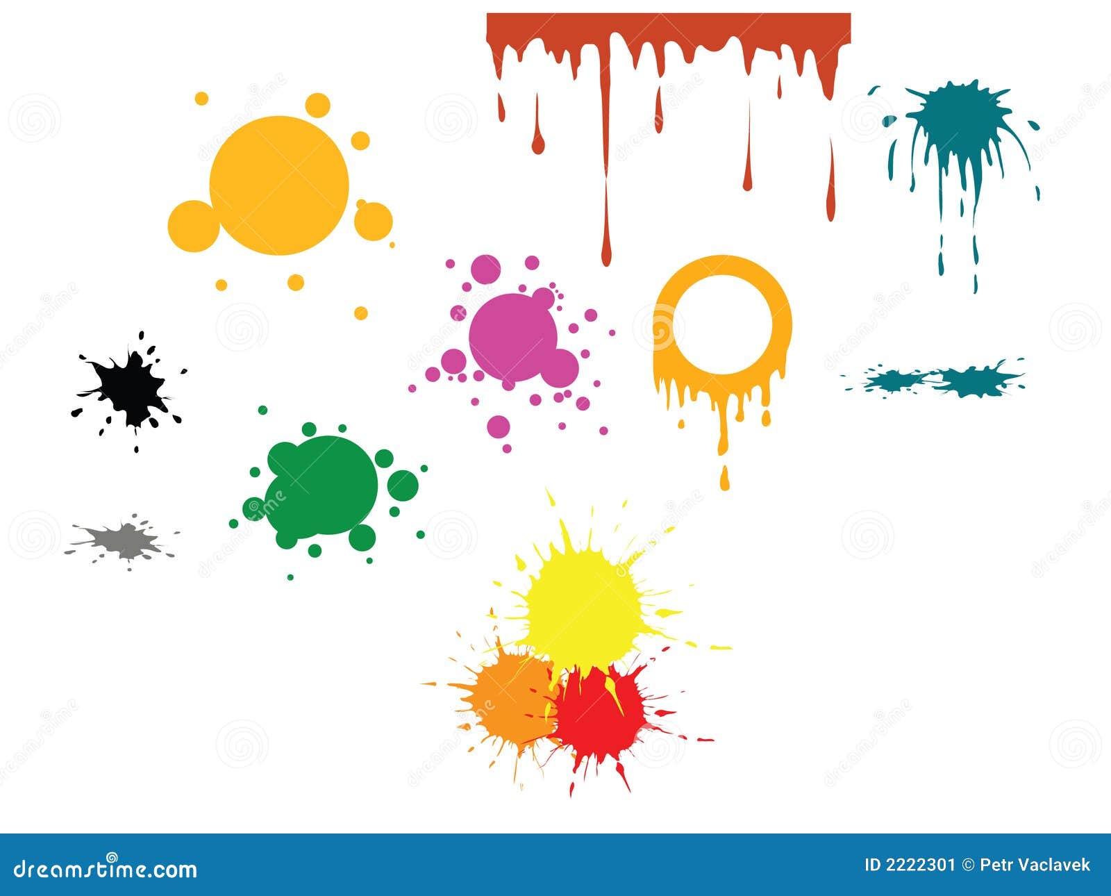 Puntos Del Color Del Vector Ilustración del Vector - Ilustración de ...