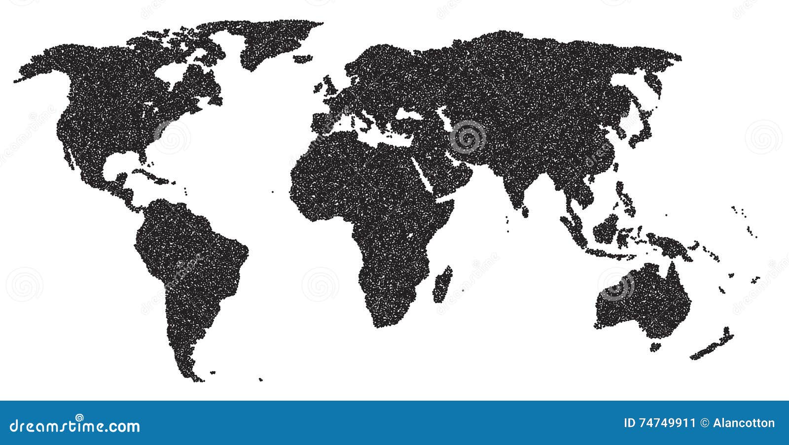 Puntos Del Esquema Del Mundo Ilustración del Vector - Ilustración de ...