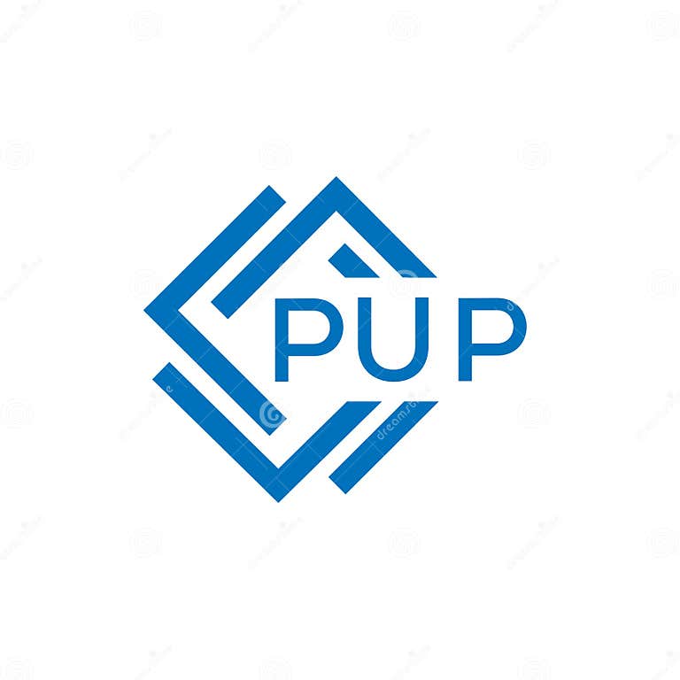 PUP Letter Logo Design on White Background. PUP Creative Circle Letter ...