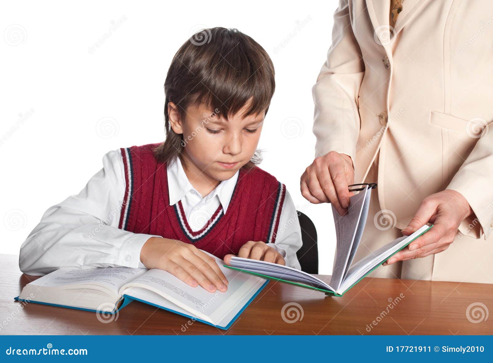 The pupil stock image. Image of serious, school, attention - 17721911