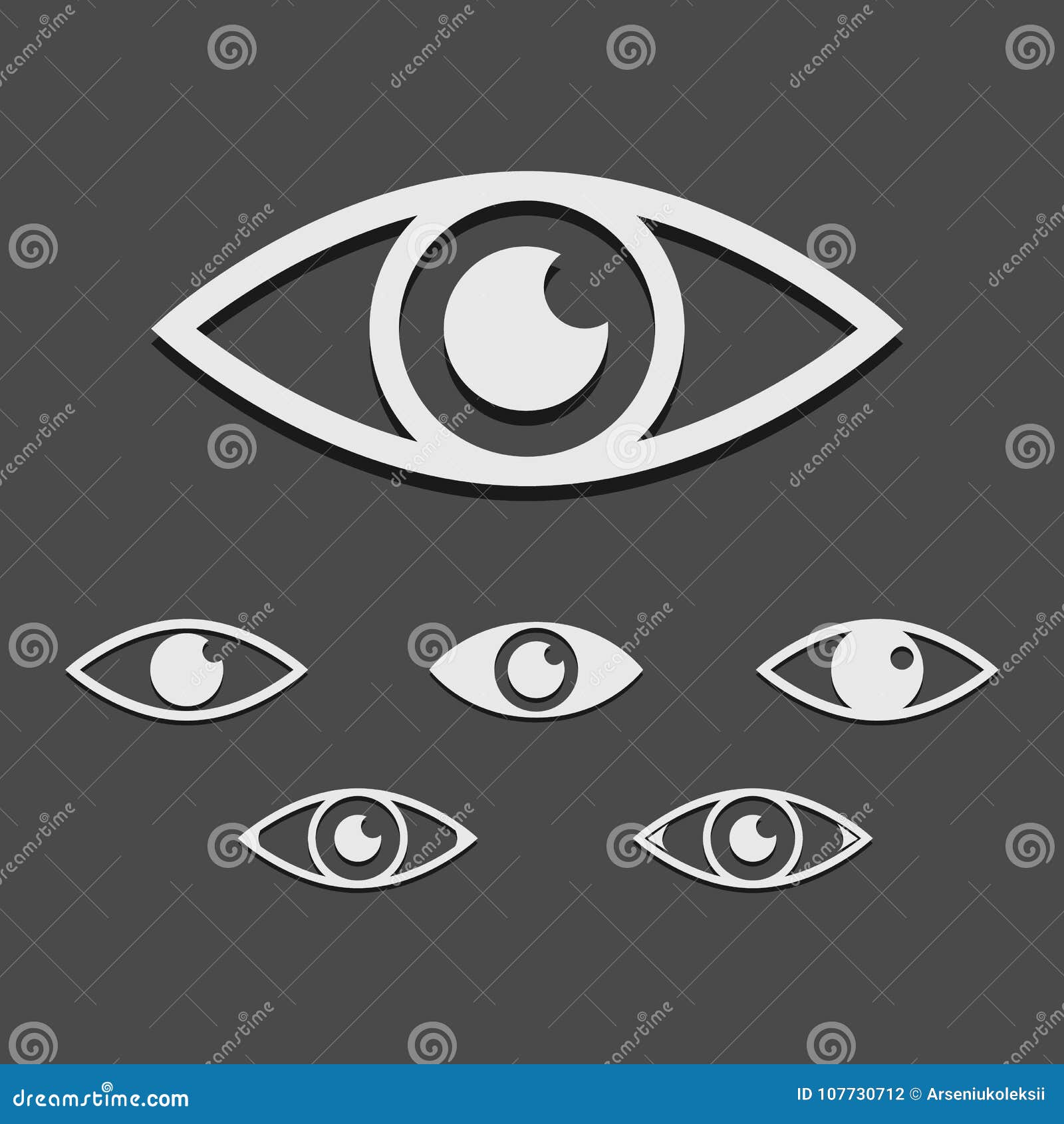 Pupil icon illustration stock vector. Illustration of medicine - 107730712