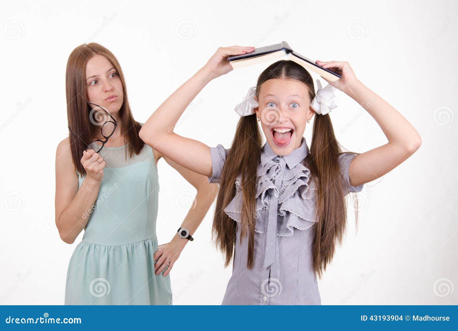 Pupil refuses to learn stock photo. Image of anger, book - 43193904