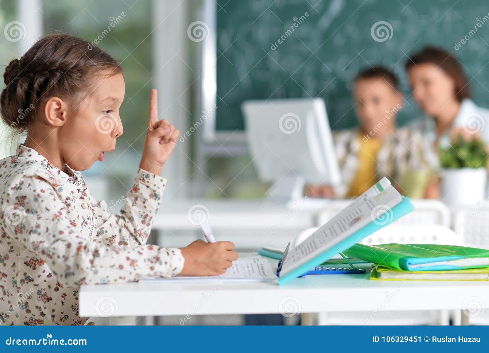 Pupil studying lessons stock image. Image of offspring - 106329451
