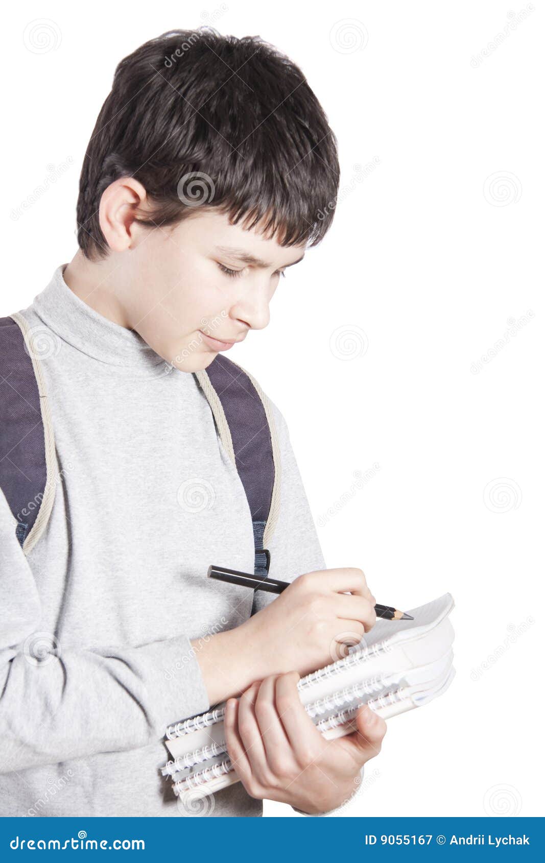 Pupil thinking stock image. Image of face, elementary - 9055167