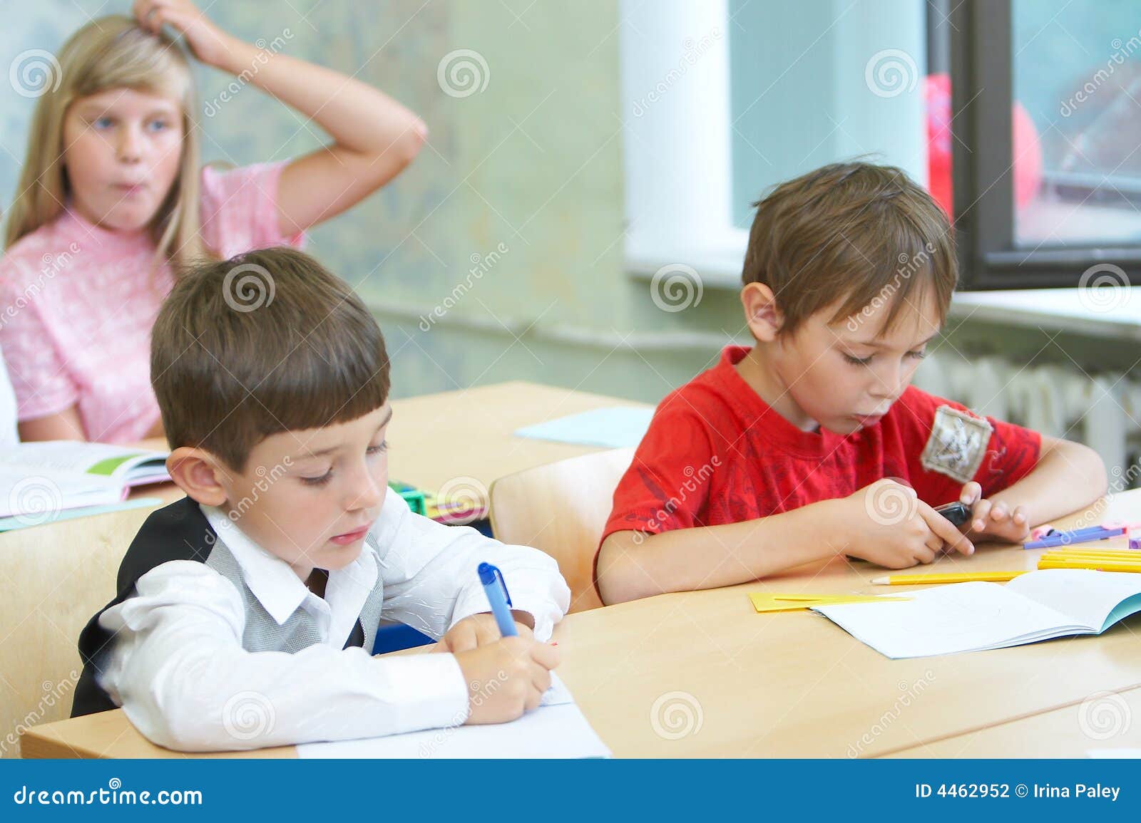 Pupils In A Class. Stock Photography | CartoonDealer.com #4463012