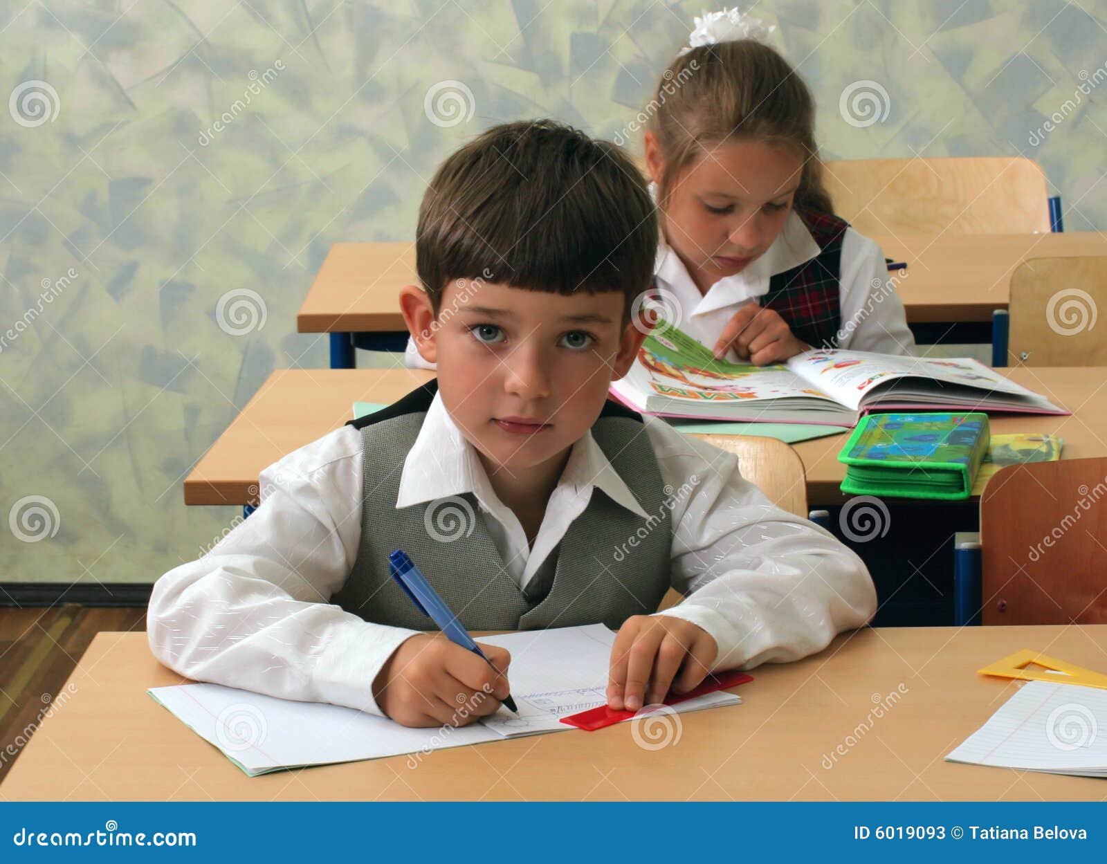 Pupils At Classroom Stock Photos - Image: 6019093