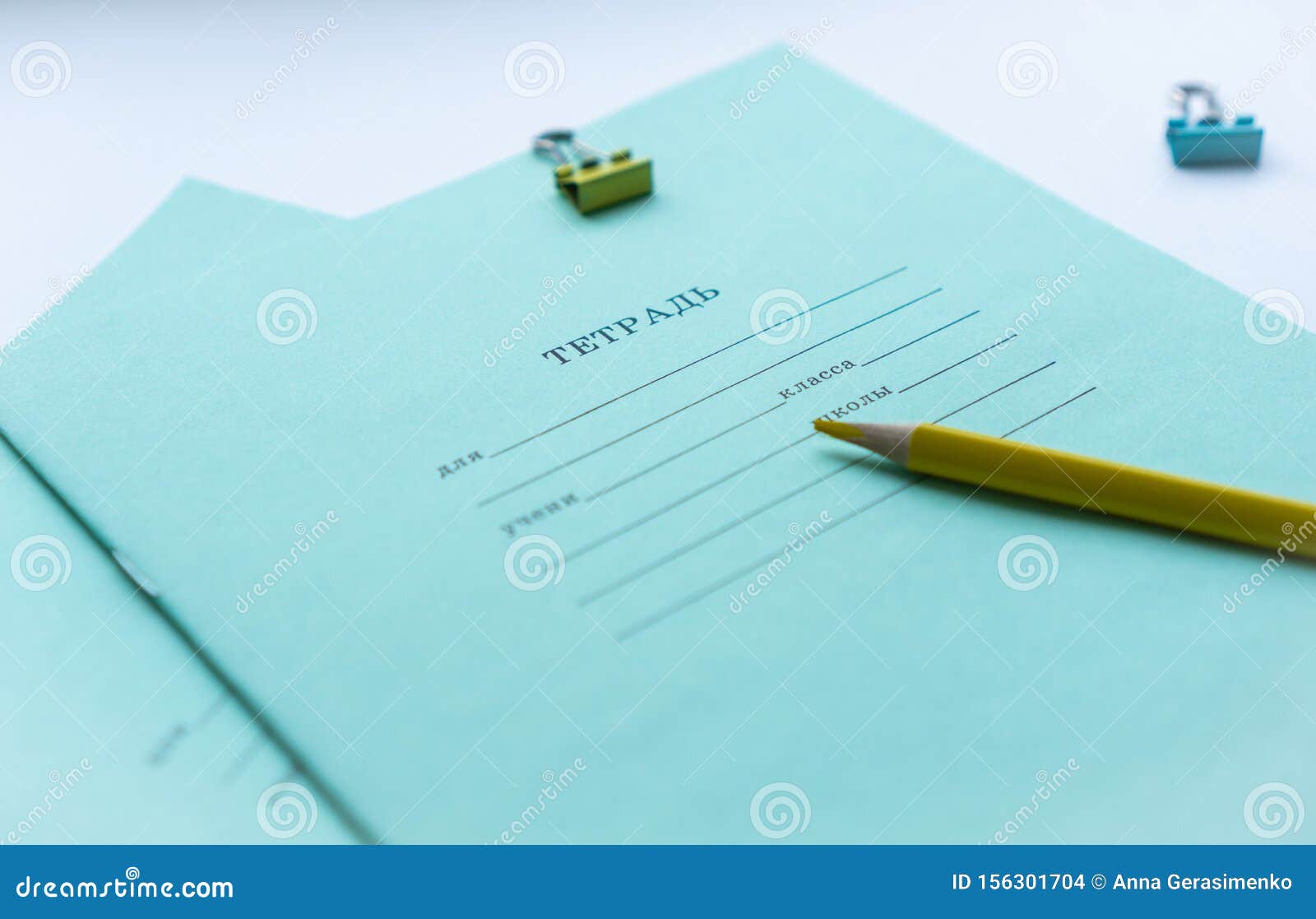 Two Pupils Copybooks with Form To Sign in: Name, Surname, Grade, Etc ...