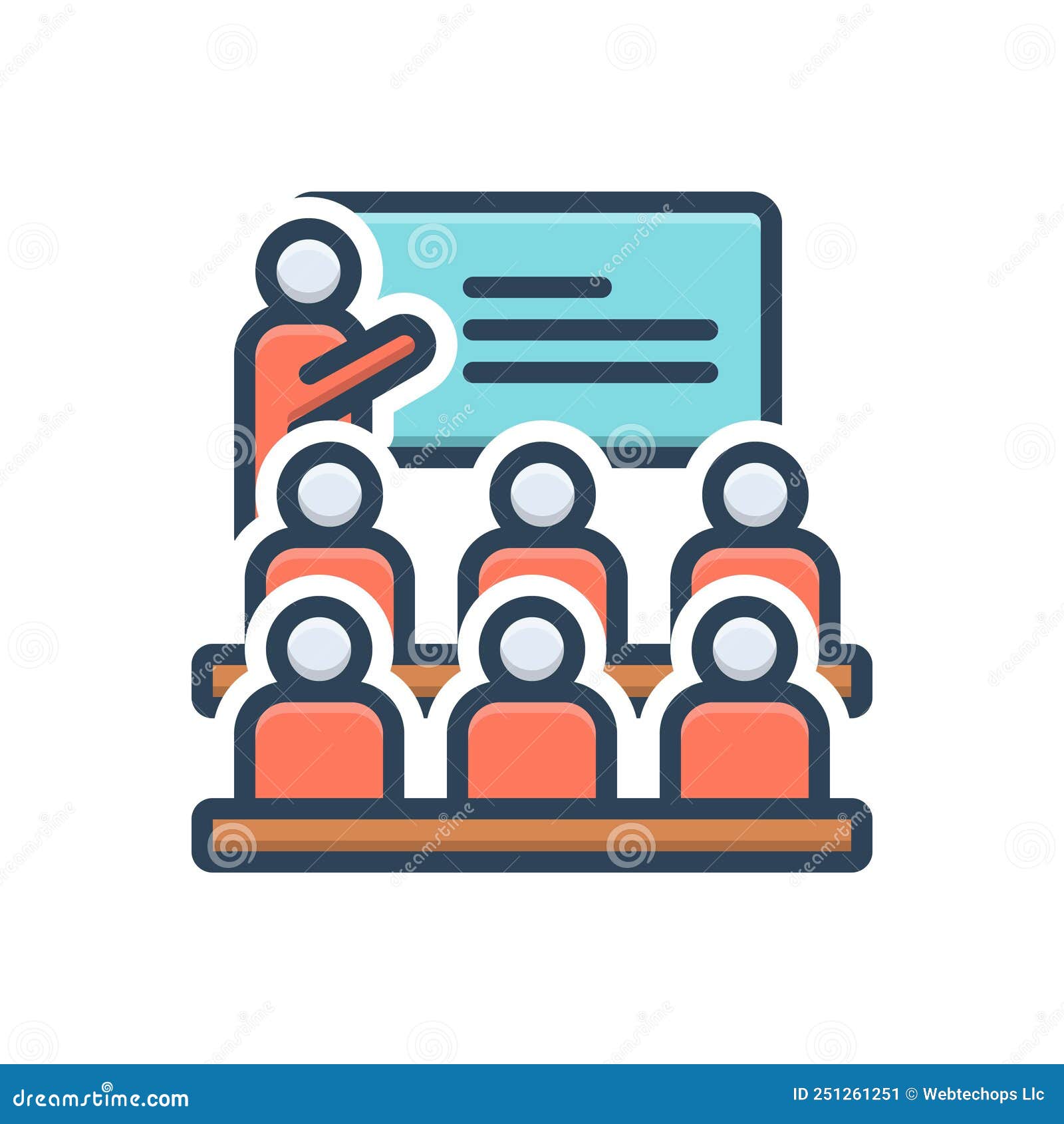 Color Illustration Icon for Pupils, Learner and Student Stock ...