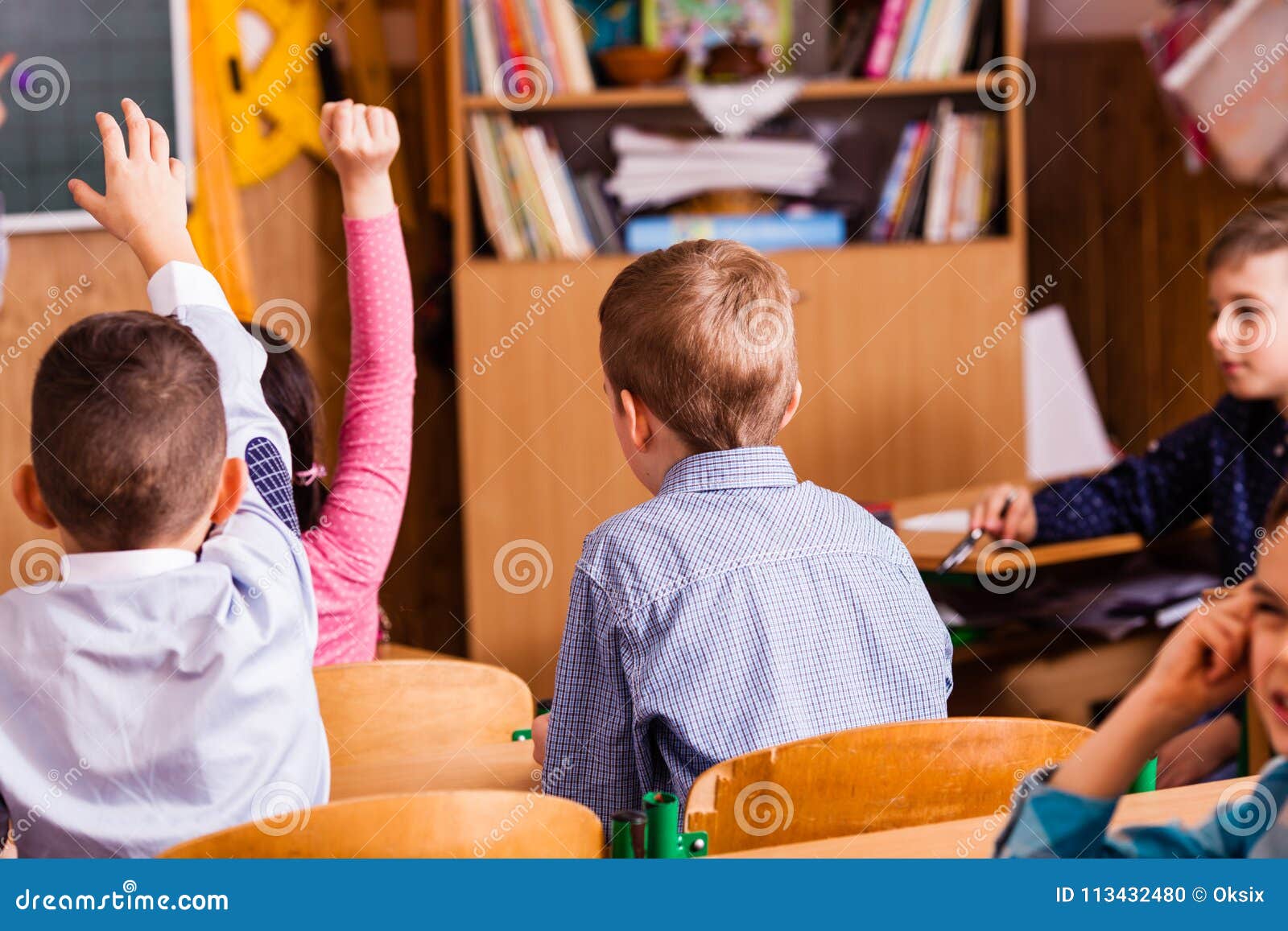 Very Interesting Lesson at the School Stock Photo - Image of education ...