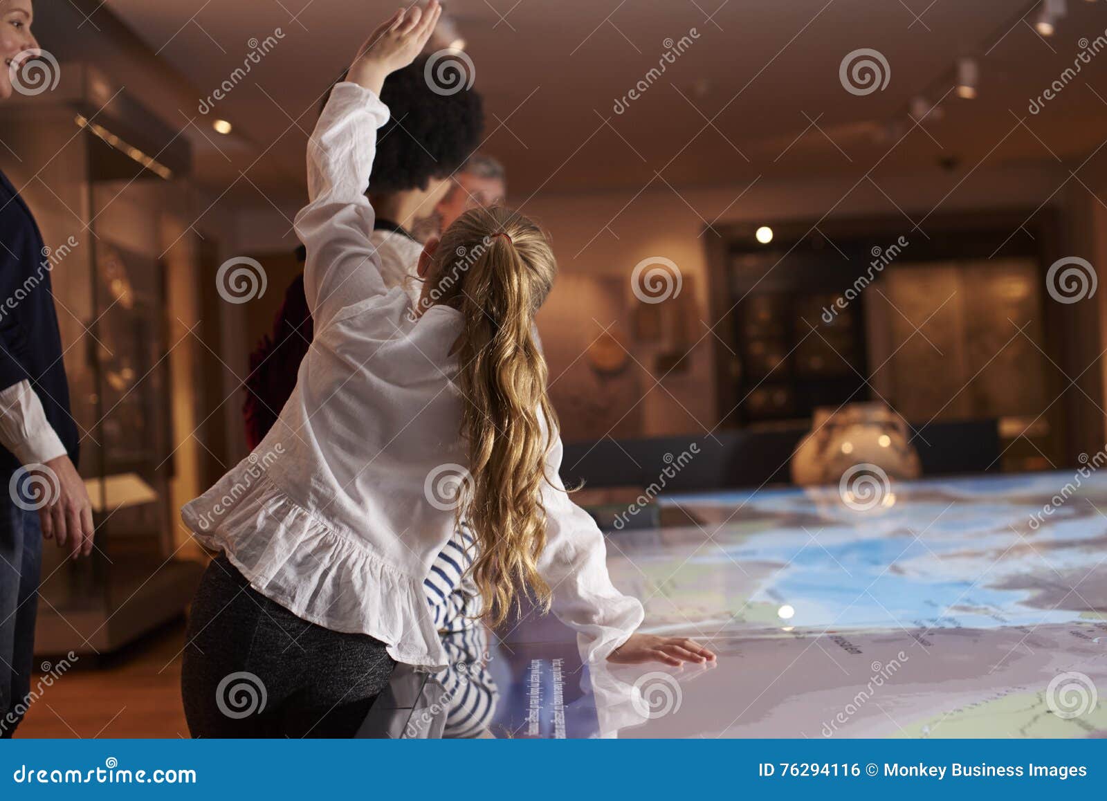 Pupils on School Field Trip To Museum Looking at Map Editorial Photo ...