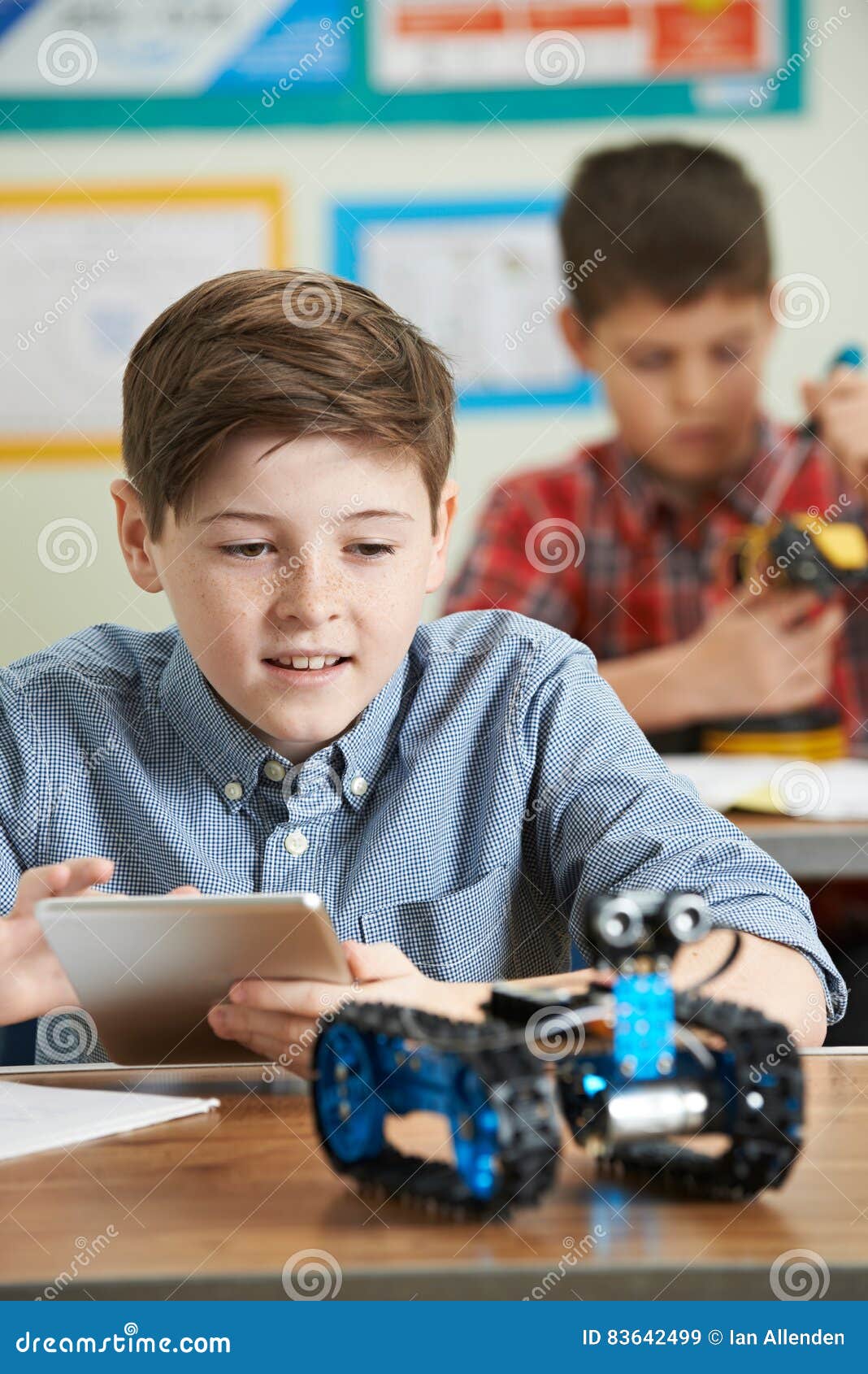 Pupils in Science Lesson Studying Robotics Stock Image - Image of ...