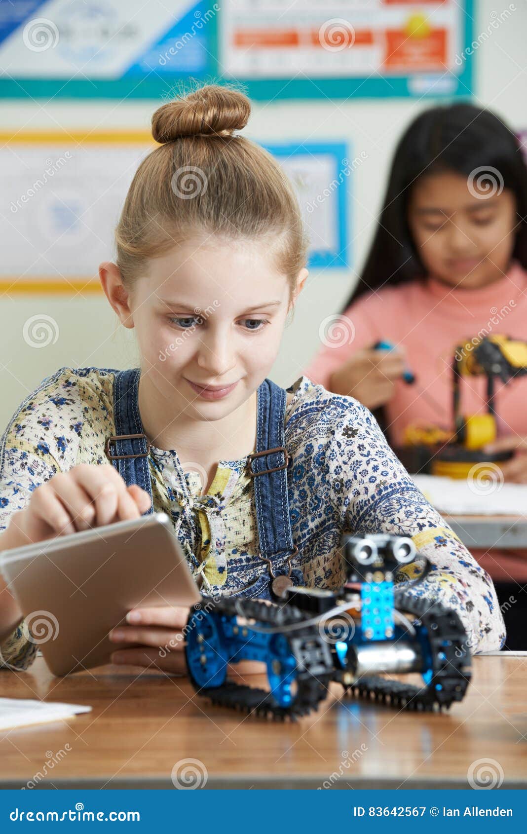 Pupils in Science Lesson Studying Robotics Stock Image - Image of ...
