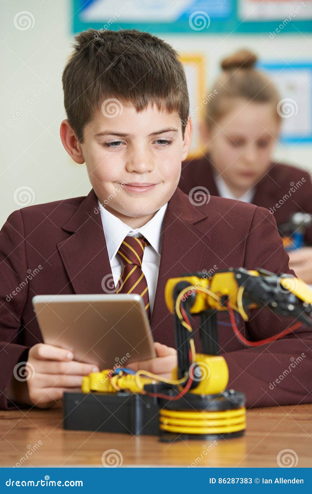 Pupils in Science Lesson Studying Robotics Stock Image - Image of ...