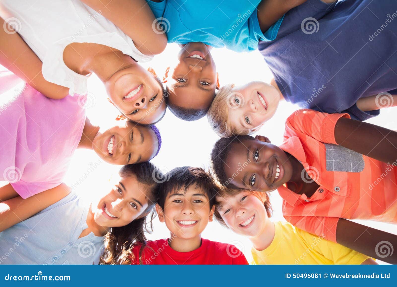 Pupils Standing in a Circle Stock Image - Image of companionship ...
