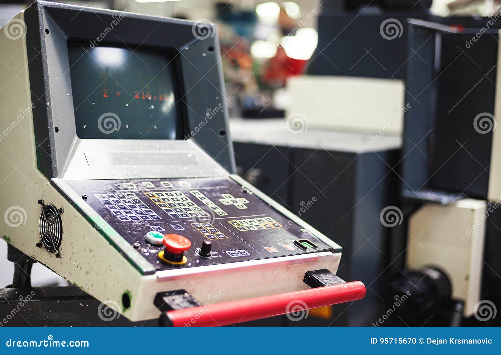 Pupitre De Commande De Machine Industrielle Photo stock - Image du vide ...