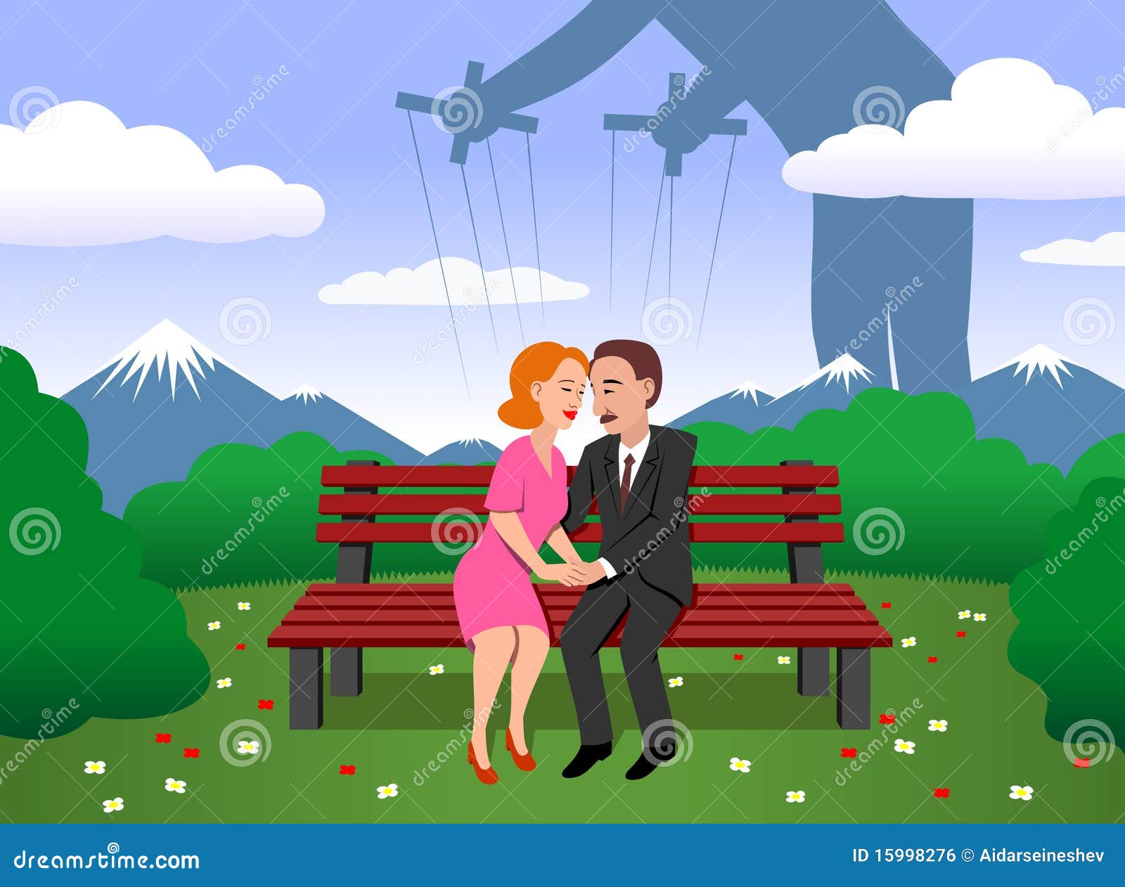 Ventriloquist, Man, Dummy, Performance Concept. Hand Drawn Isolated ...