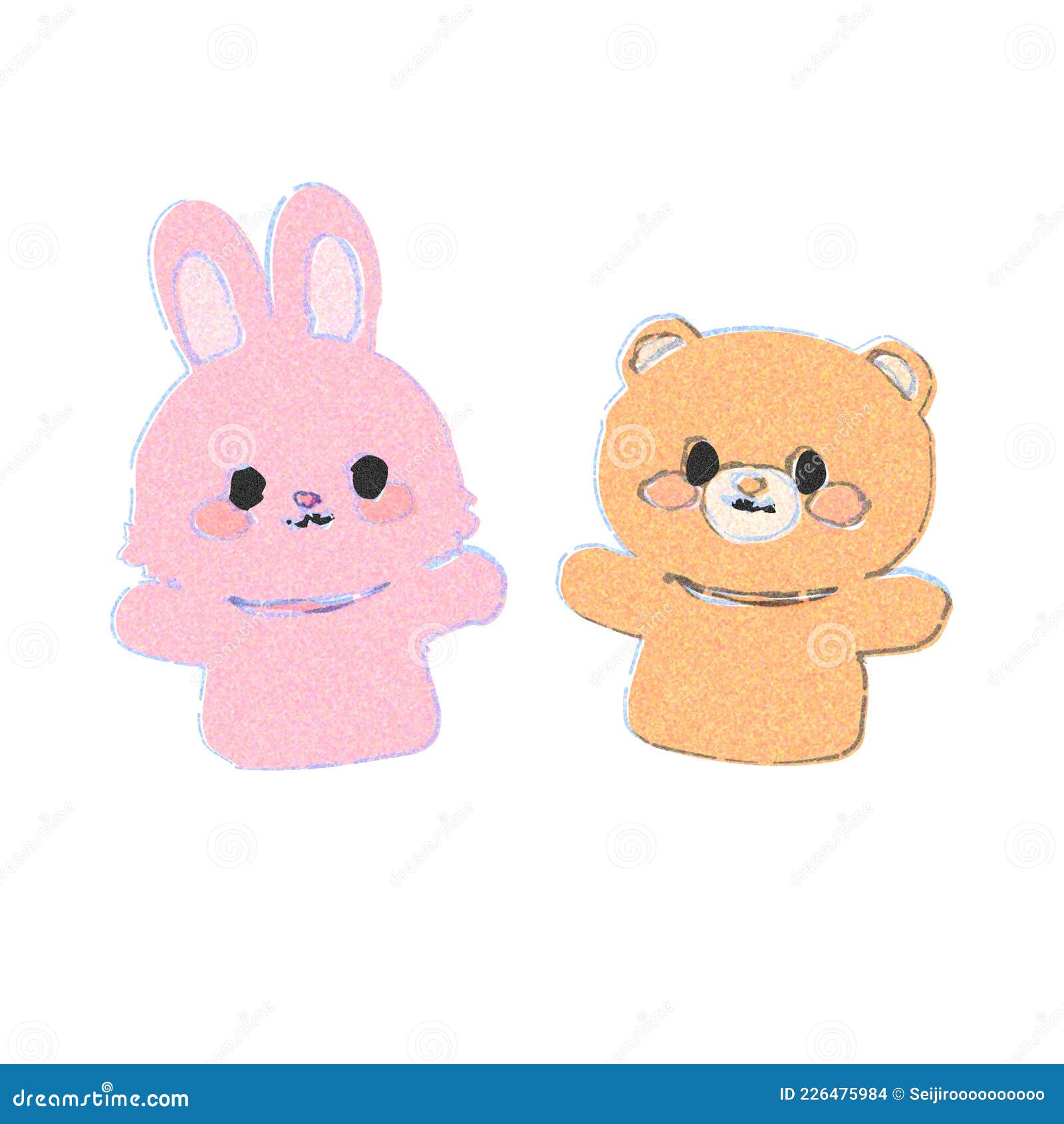 Puppet animal stock illustration. Illustration of graphic - 226475984