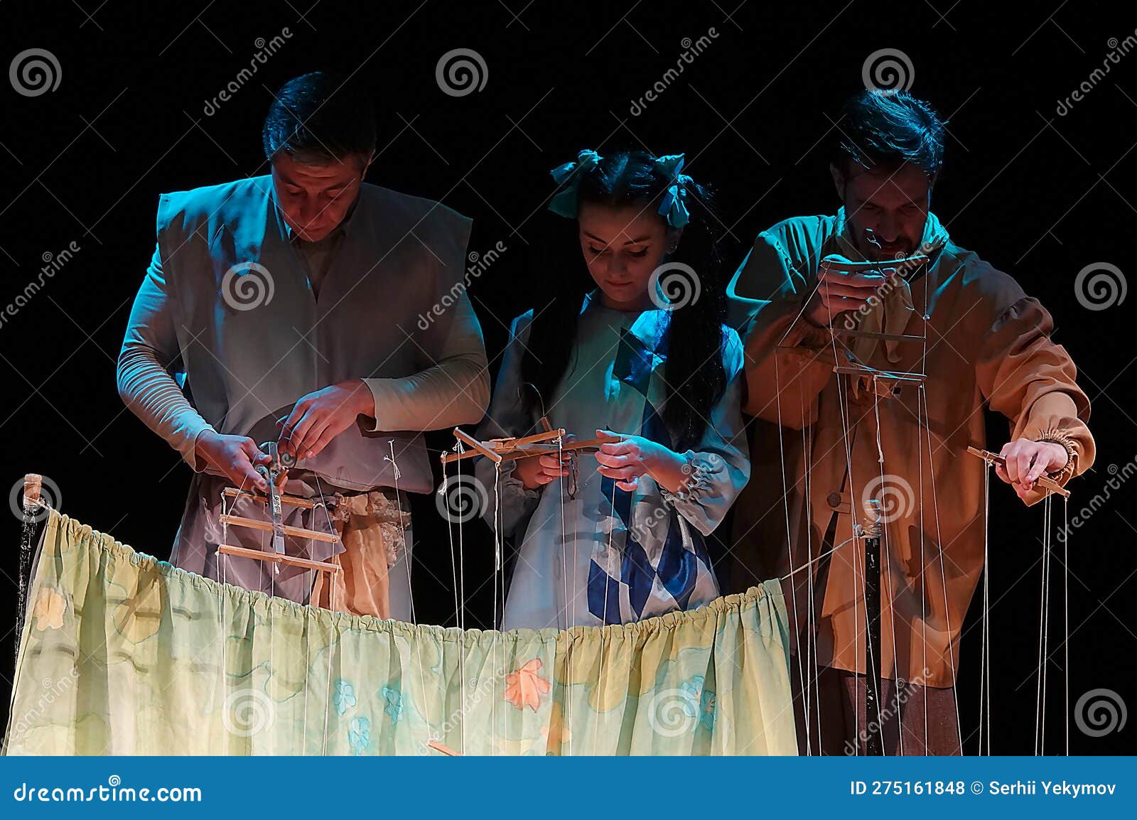 Puppet Artist Pulling the Ropes Editorial Stock Photo - Image of tale ...