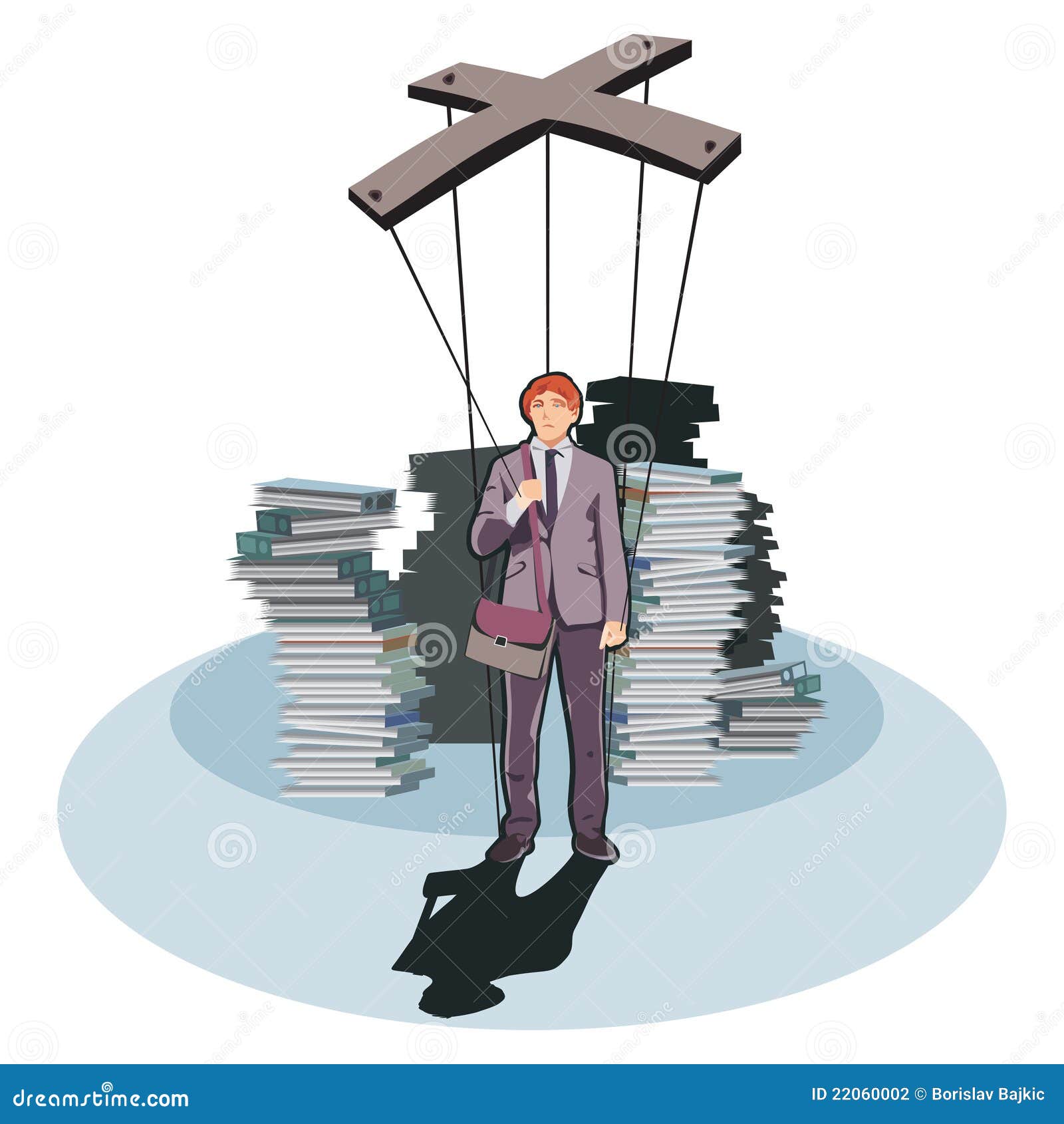 Puppet businessman stock vector. Illustration of body - 22060002