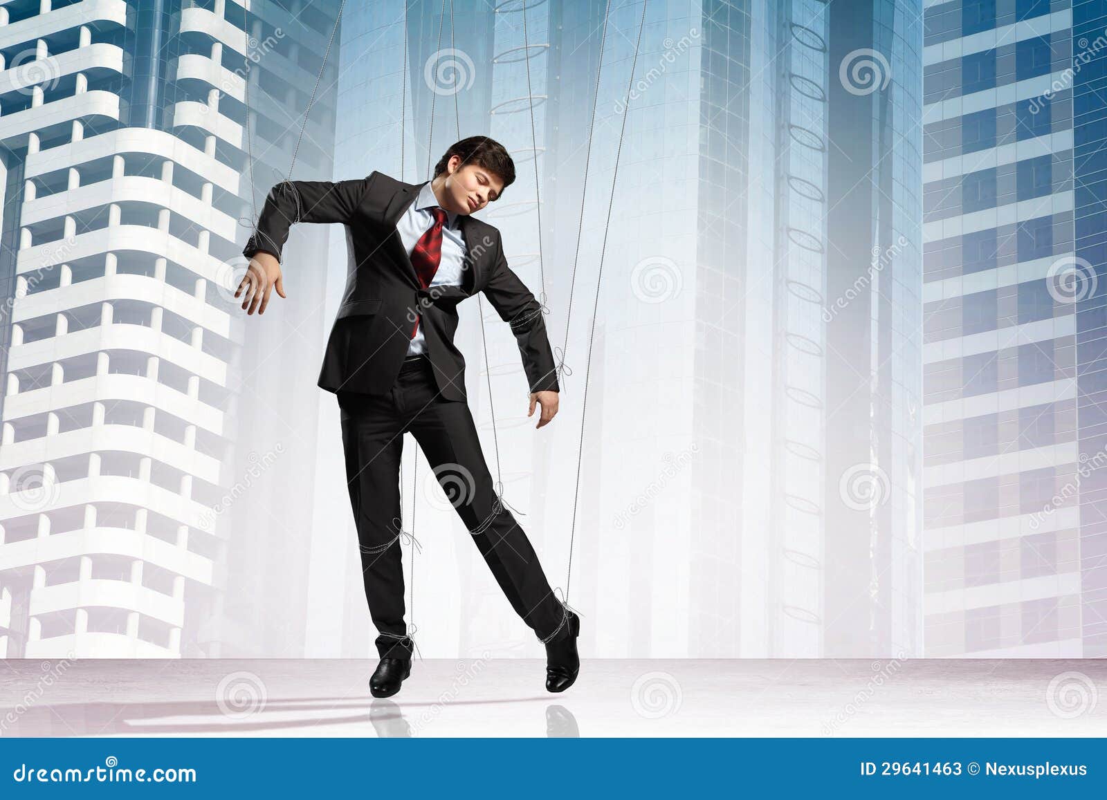 Puppet businessman stock image. Image of corporate, authority - 29641463