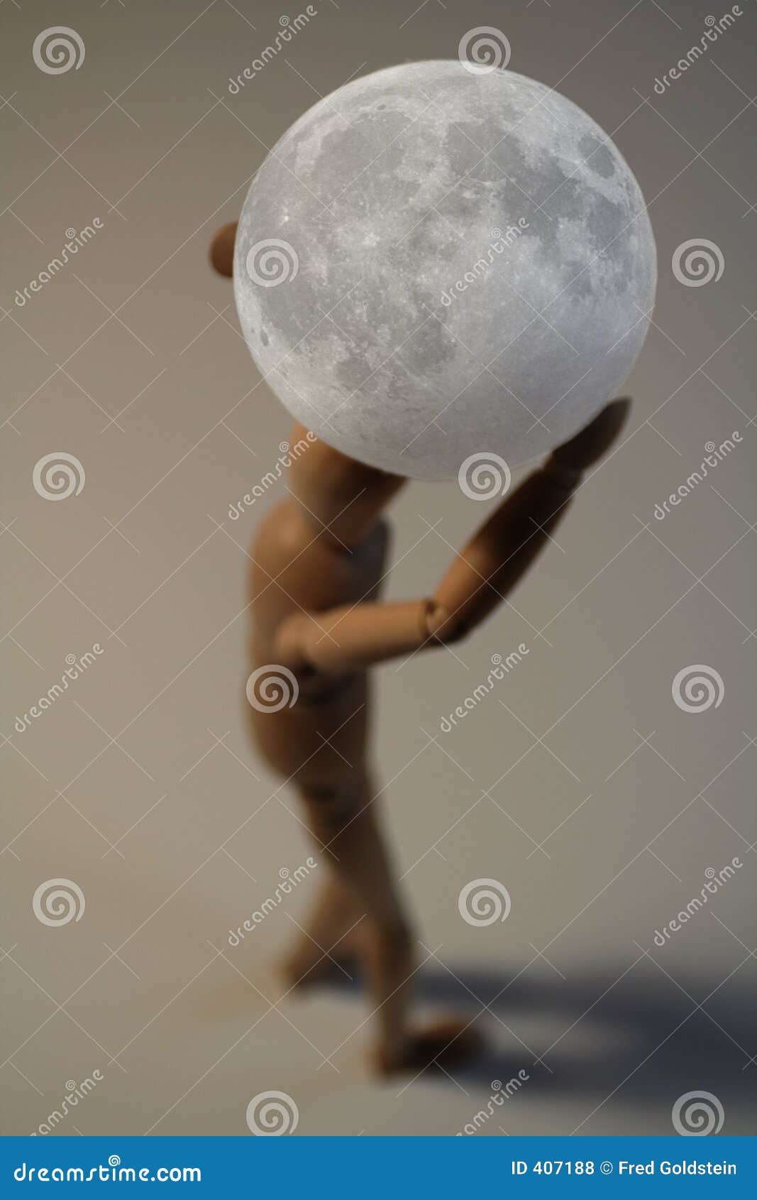 Puppet carrying moon stock photo. Image of moon, smart - 407188