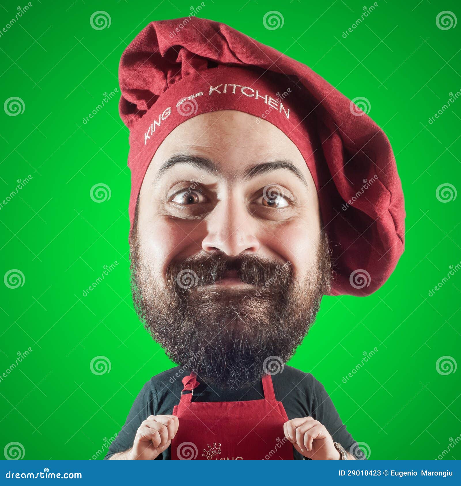Puppet Chef Man with Big Head Stock Image - Image of smile, cook: 29010423
