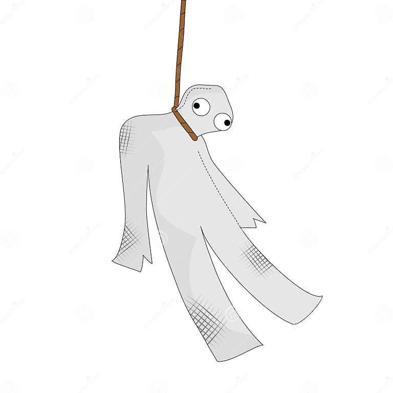 Puppet died stock vector. Illustration of character, hanged - 19357585