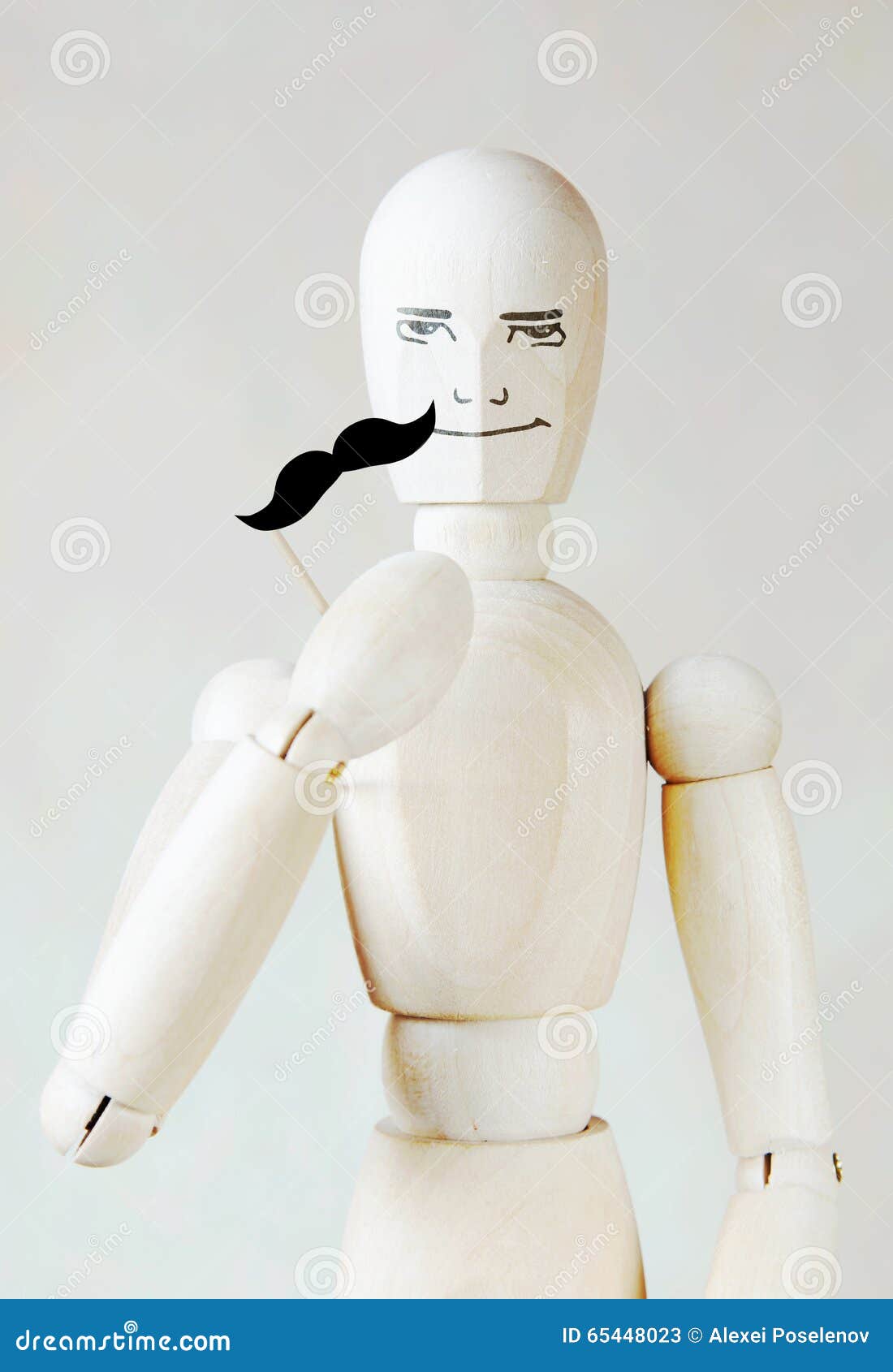 Puppet with fake mustache stock image. Image of concept - 65448023