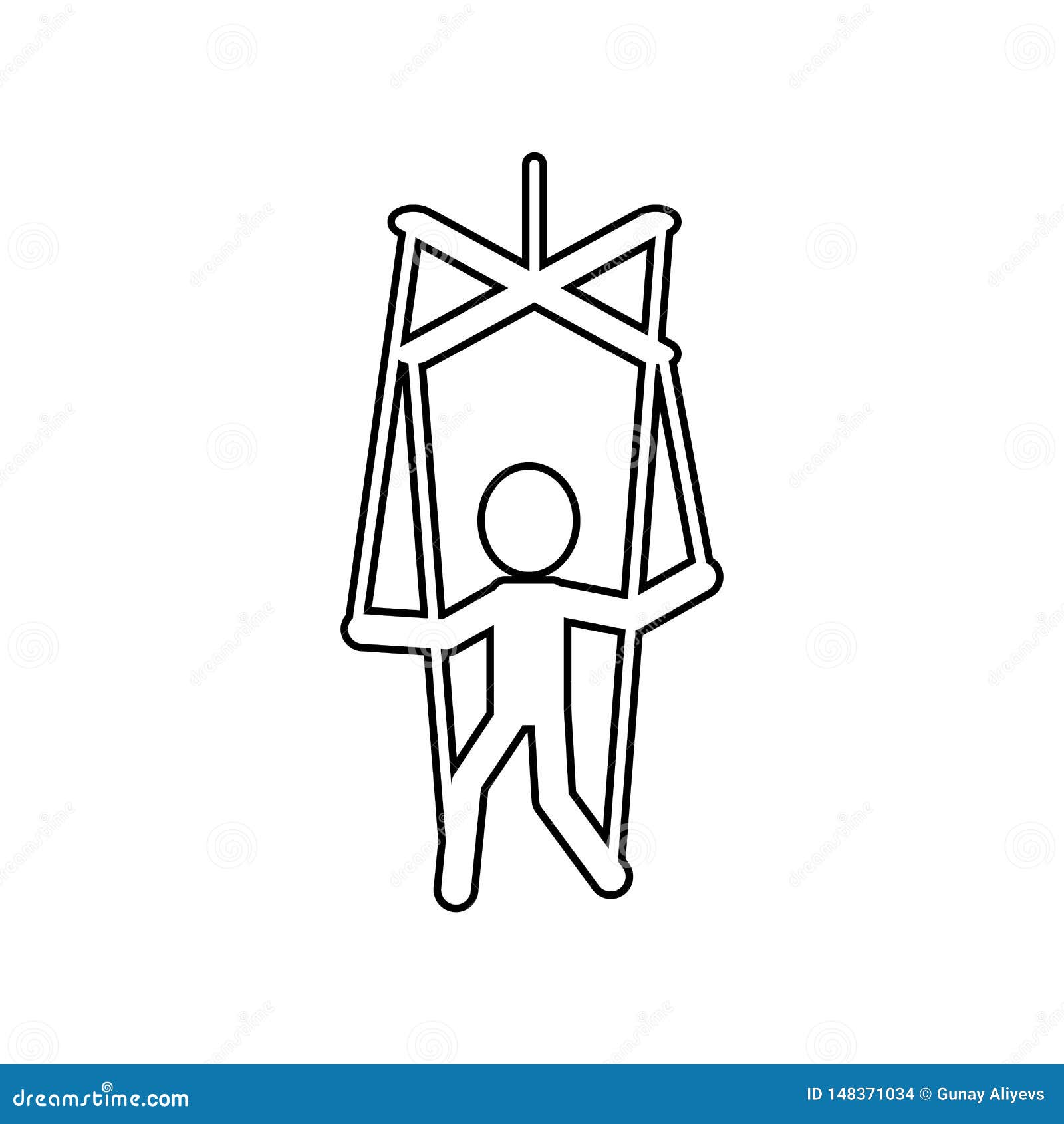 Puppet Icon. The Concept Of Management, Manipulation. Vector ...