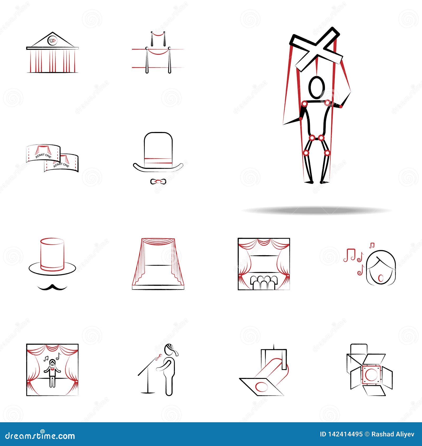 Puppet Icon. Handdraw Icons Universal Set for Web and Mobile Stock ...