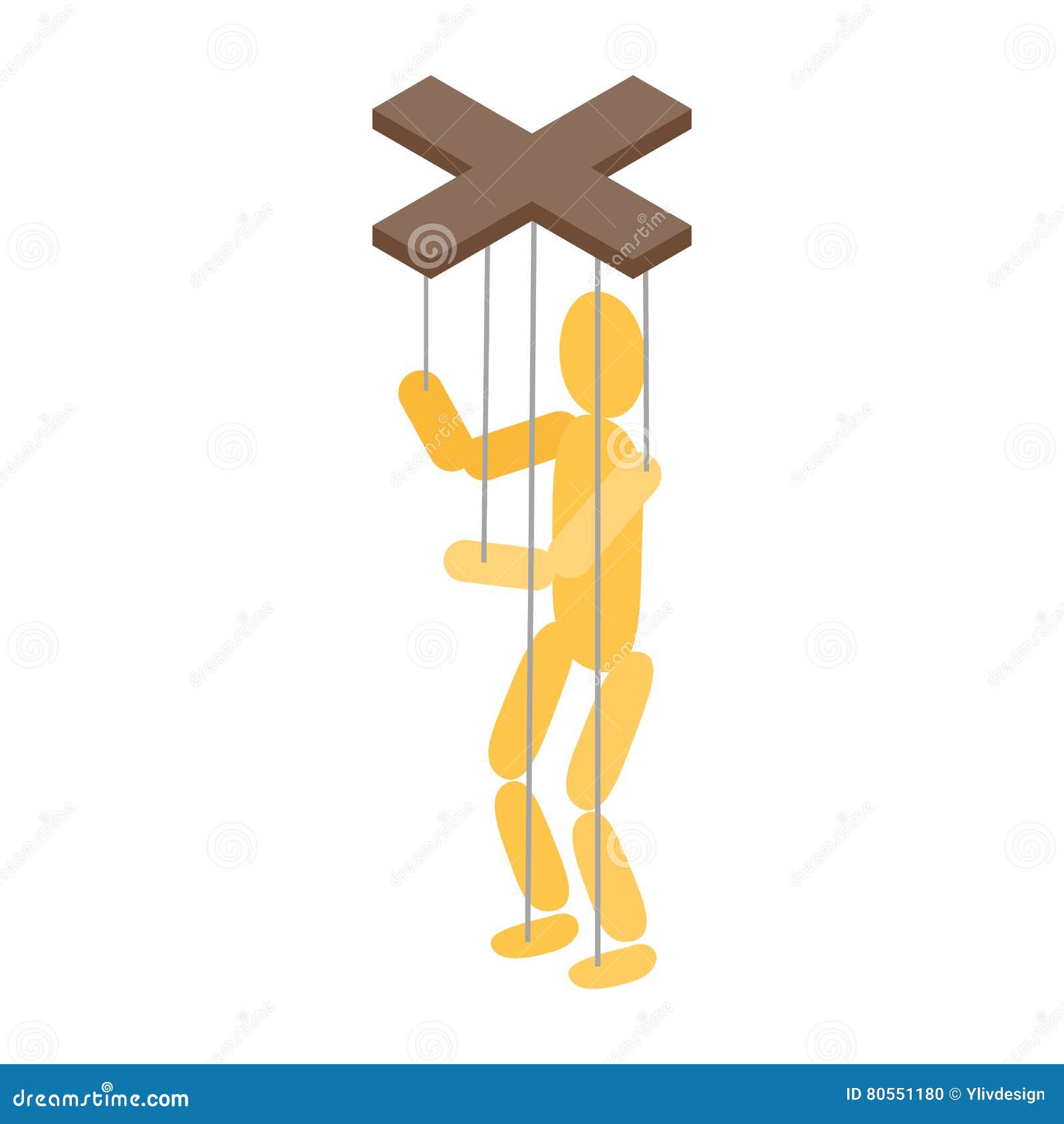 Puppet Icon In Trendy Design Style. Puppet Icon Isolated On White ...