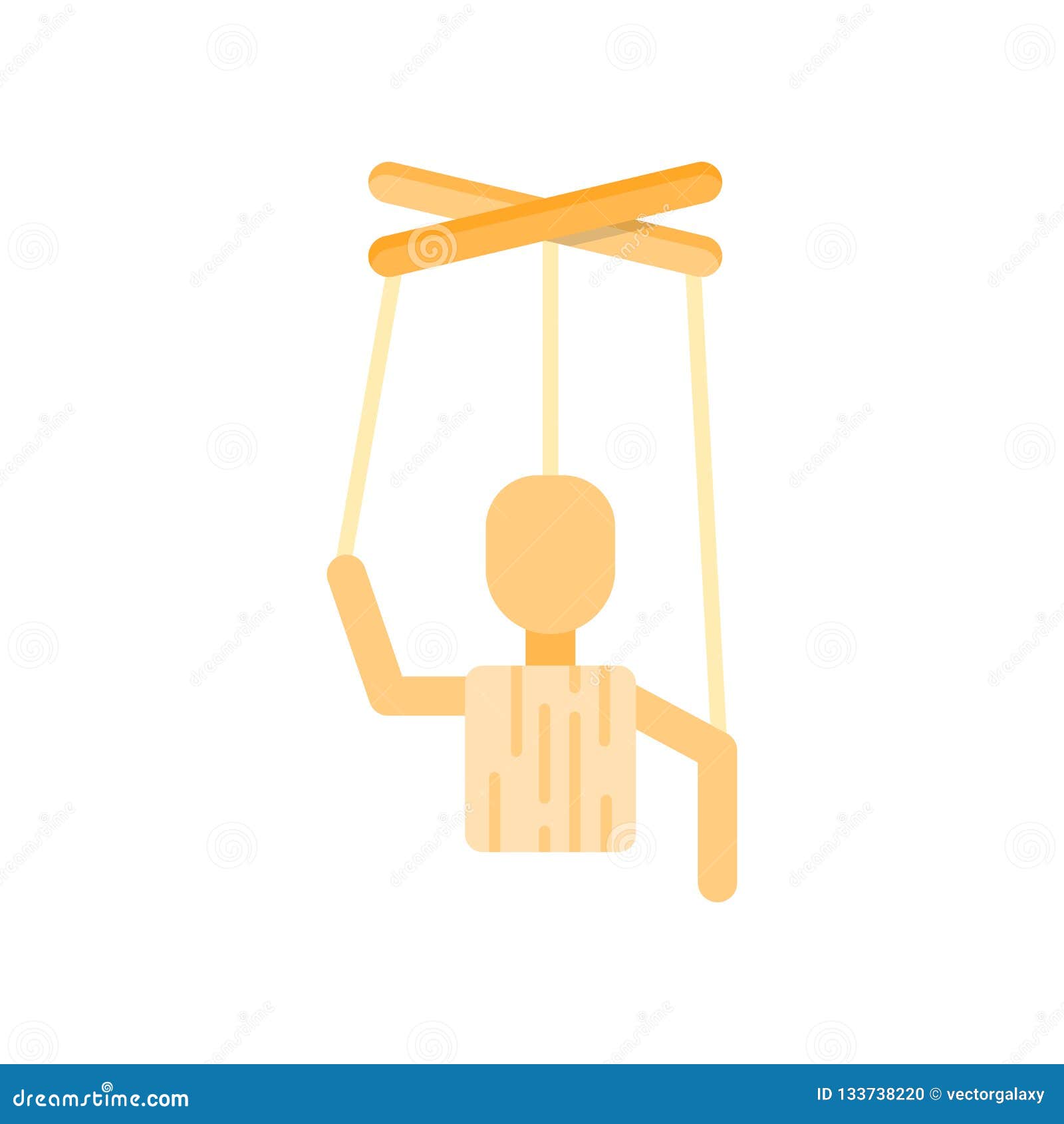 Puppet Icon Vector Sign and Symbol Isolated on White Background Stock ...