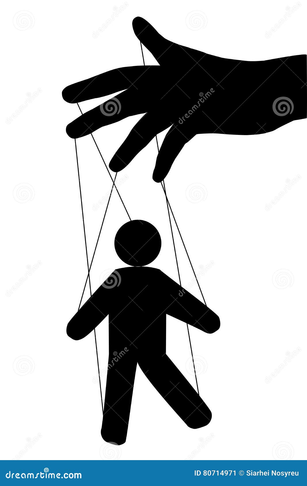 Hidden People Management. Puppet In The Hands Of The Manager. The Crowd ...