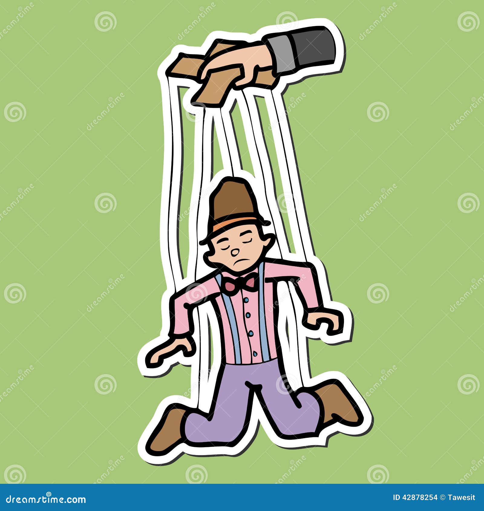 Puppet and manipulate hand stock vector. Illustration of controlled ...