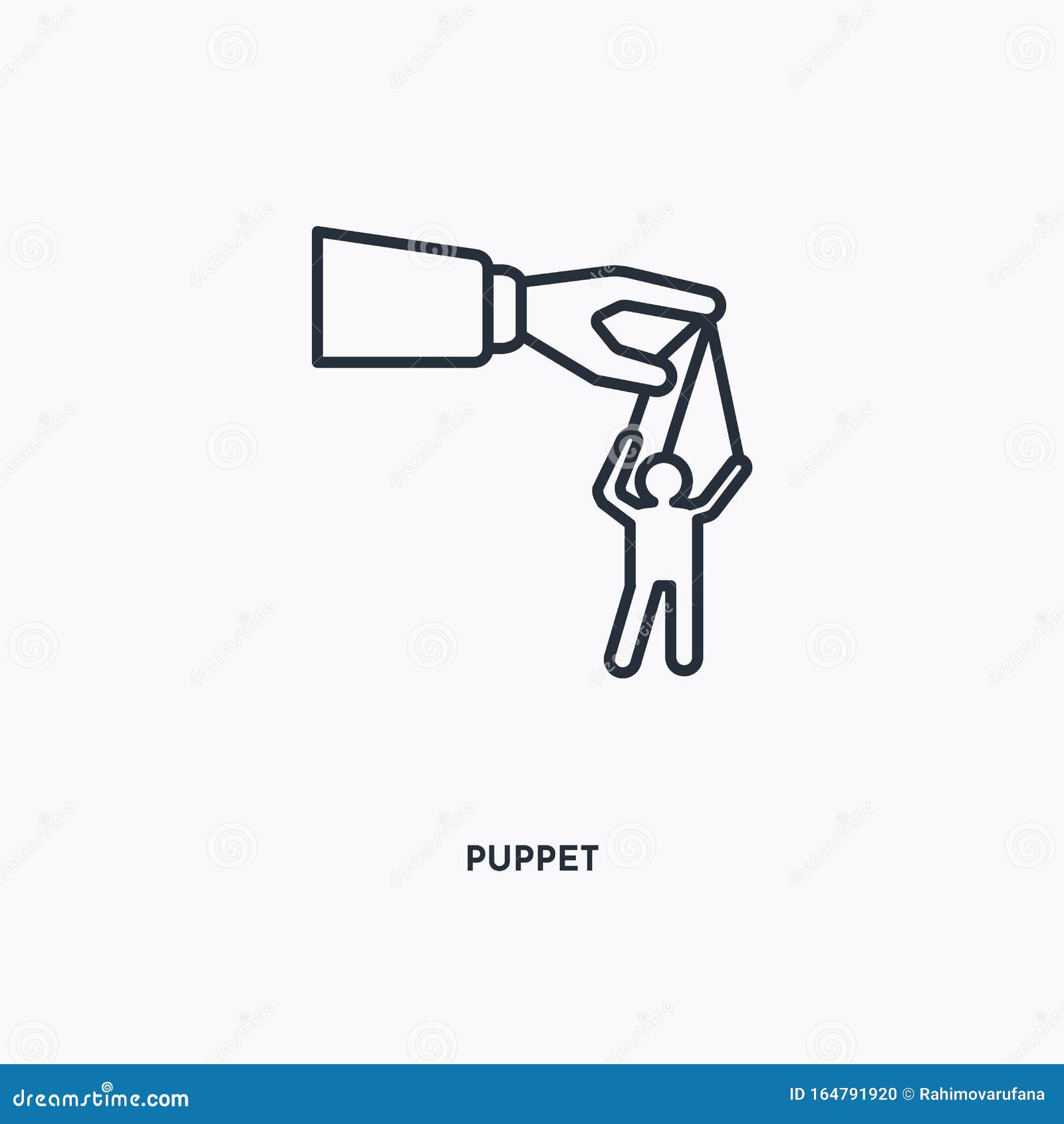 Linear Puppet Icon From Circus Outline Collection. Thin Line Puppet ...