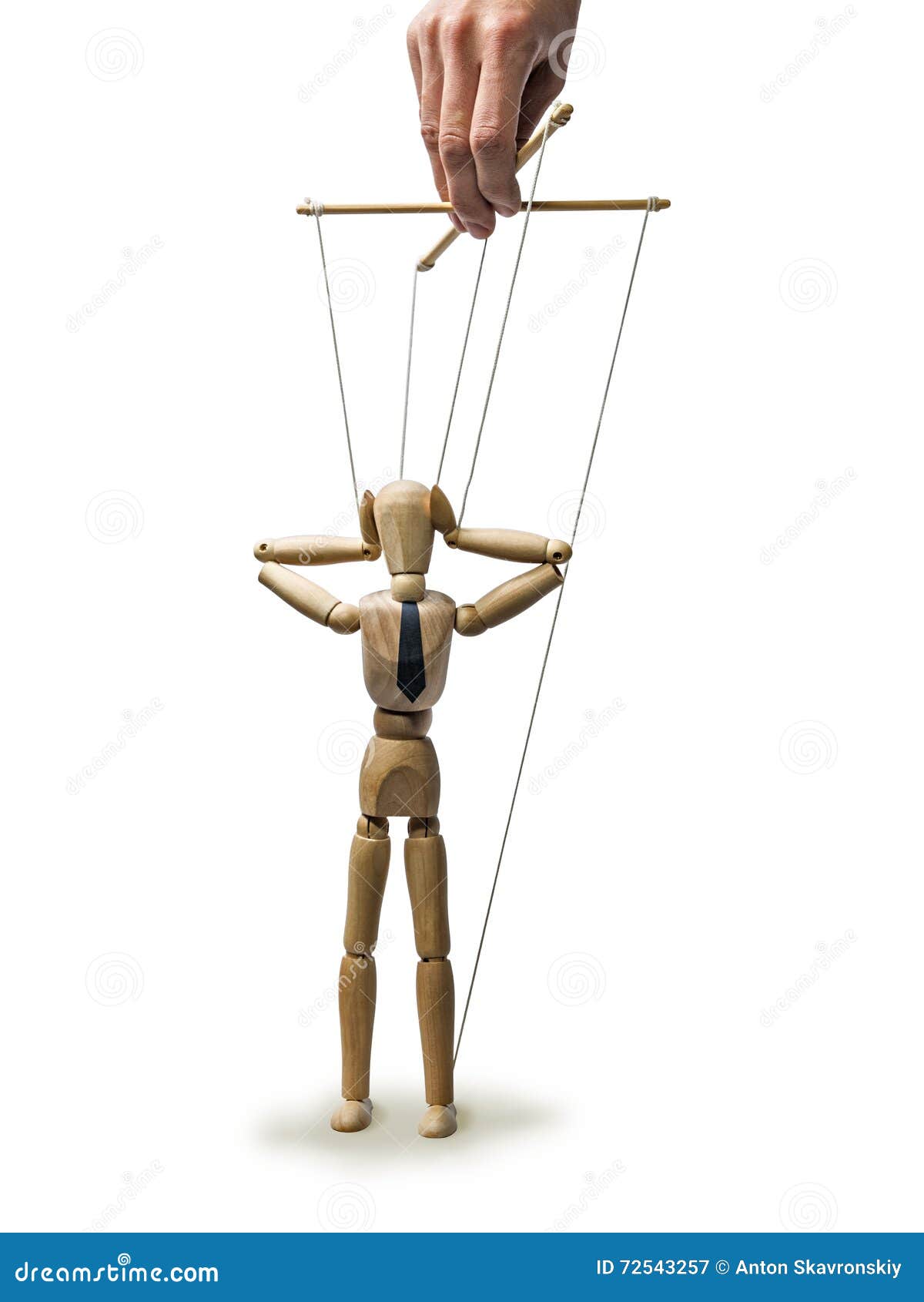 Puppet - Panic, White, Isolated Stock Image - Image of cord ...