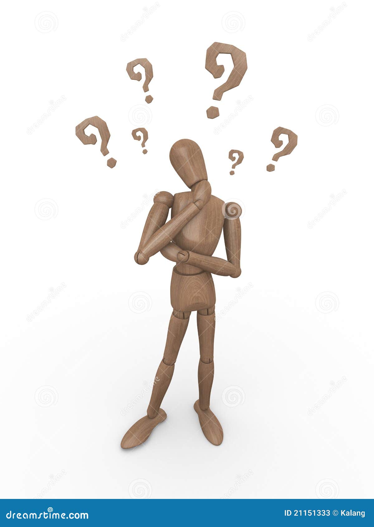 Puppet With Red Question Mark Royalty-Free Stock Image | CartoonDealer ...