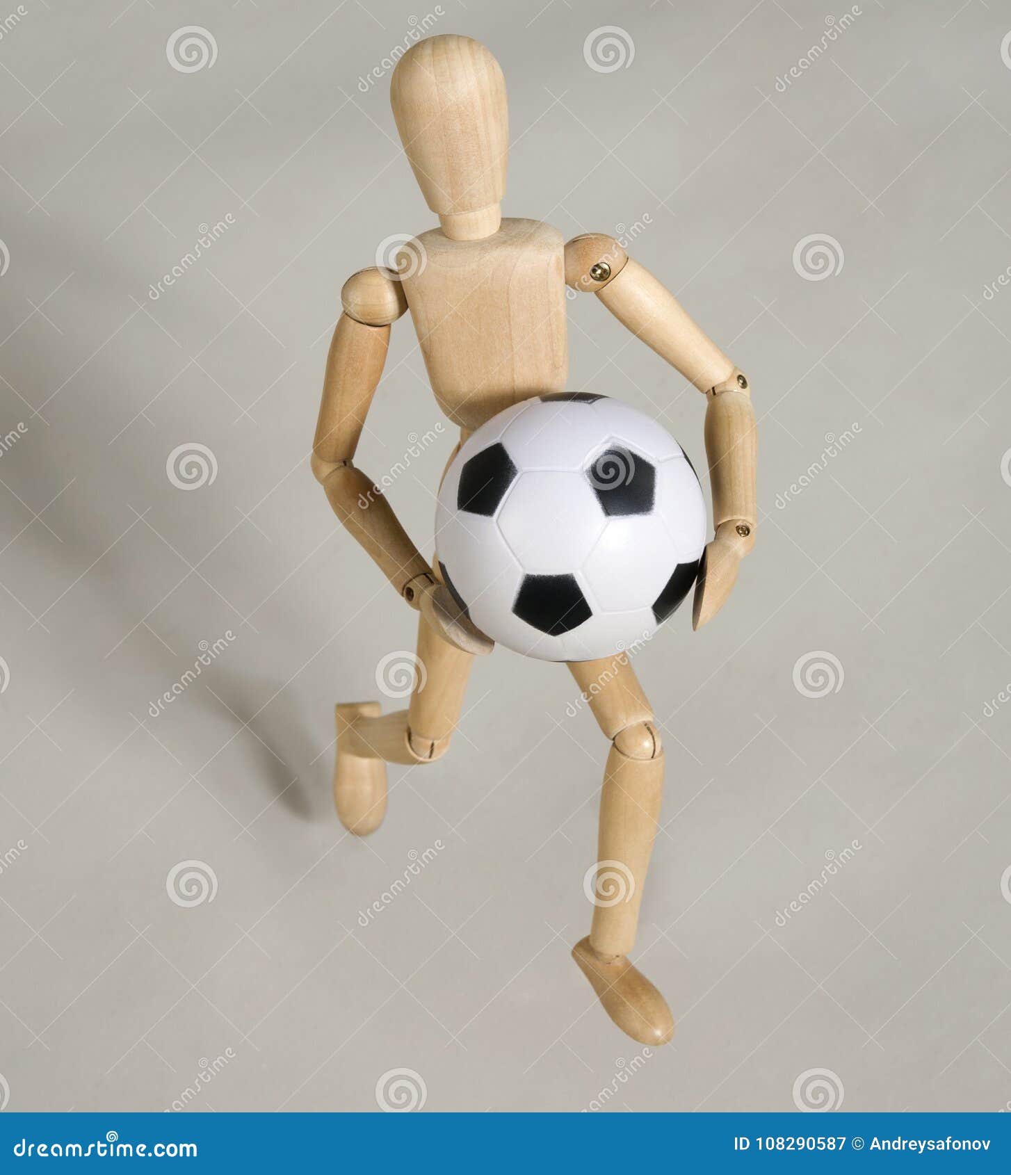 A Puppet with a Soccer Ball Stock Image - Image of football, strong ...