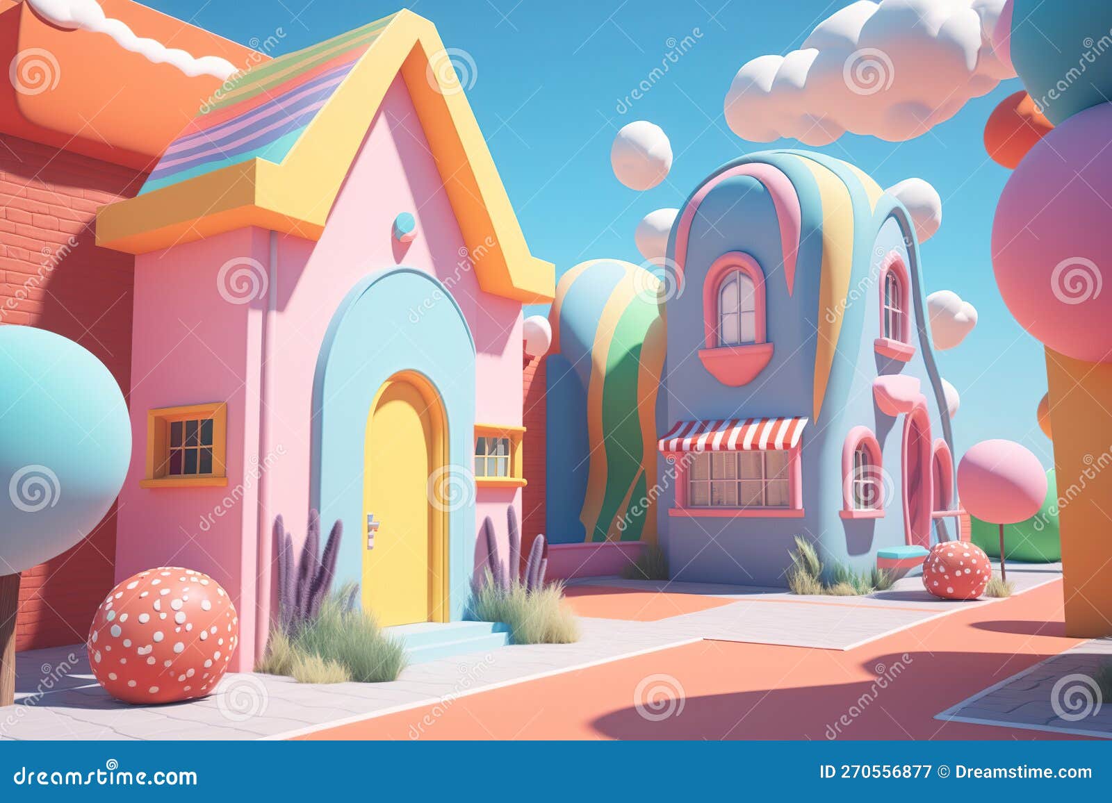 Puppet Town Street AI Generated Stock Illustration - Illustration of ...